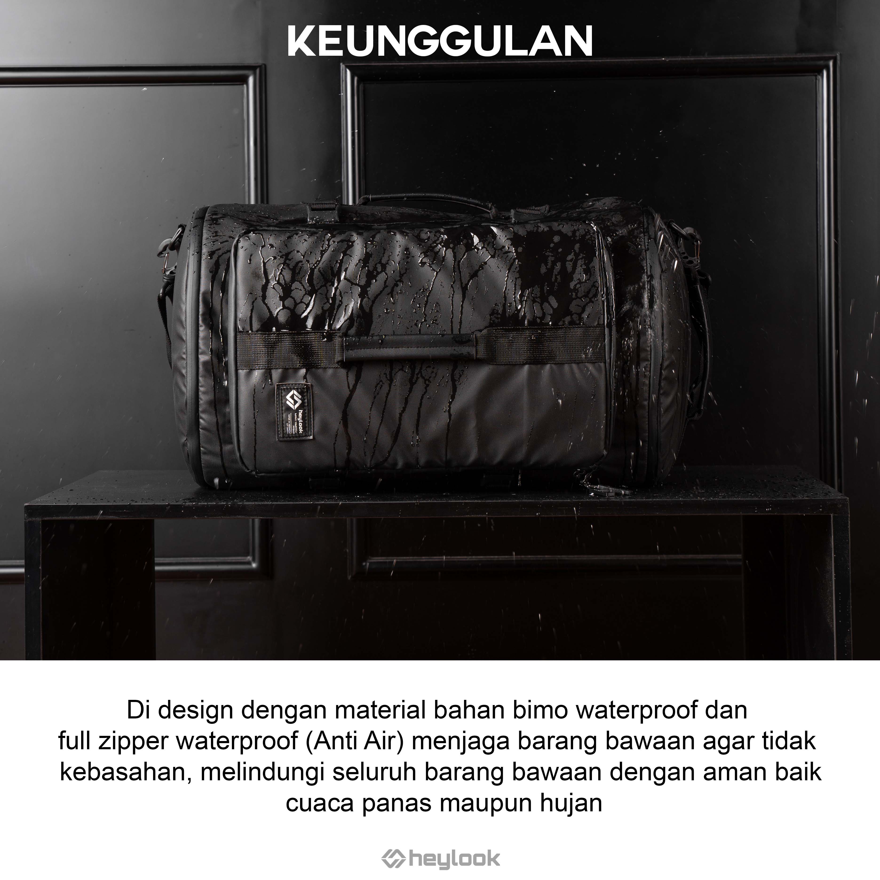 Jual HEYLOOK - Travel bag Pria LEGION TravelBag Tas Gym Duffle Bag Tas ...