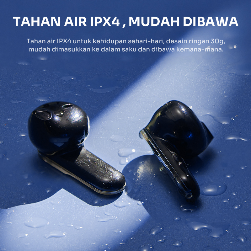 Jual Robot TWS Wireless Bluetooth 5.3 Earphone Airbuds Transparant Semi ...