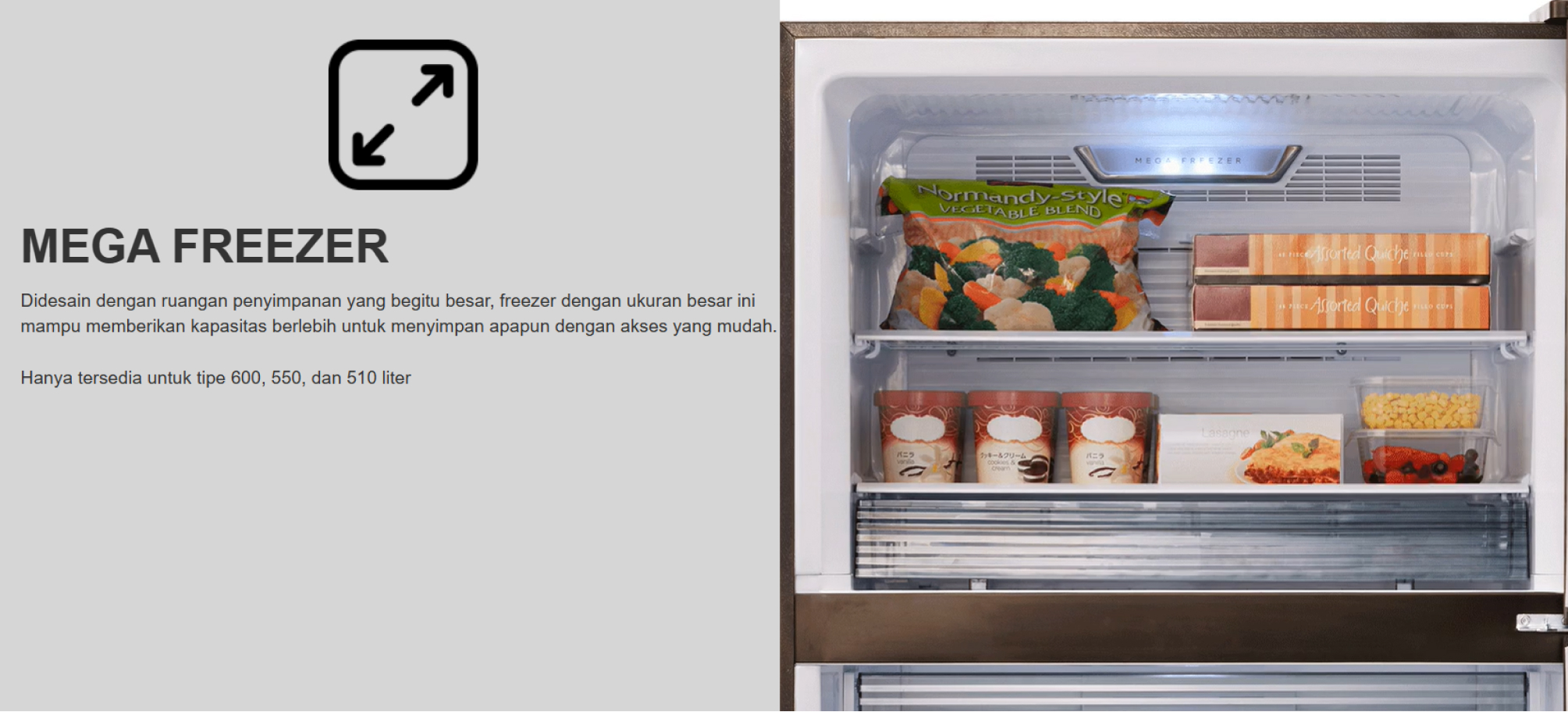Jual Sharp Refrigerator - Kulkas 2 Pintu 428 L Grand Vetro Series - SJ ...