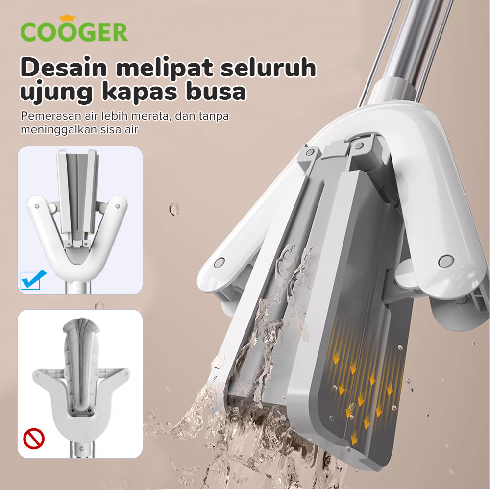 Jual COOGER Alat Pel Lantai Busa Sponge Mop Collodion Jumbo Menyerap ...