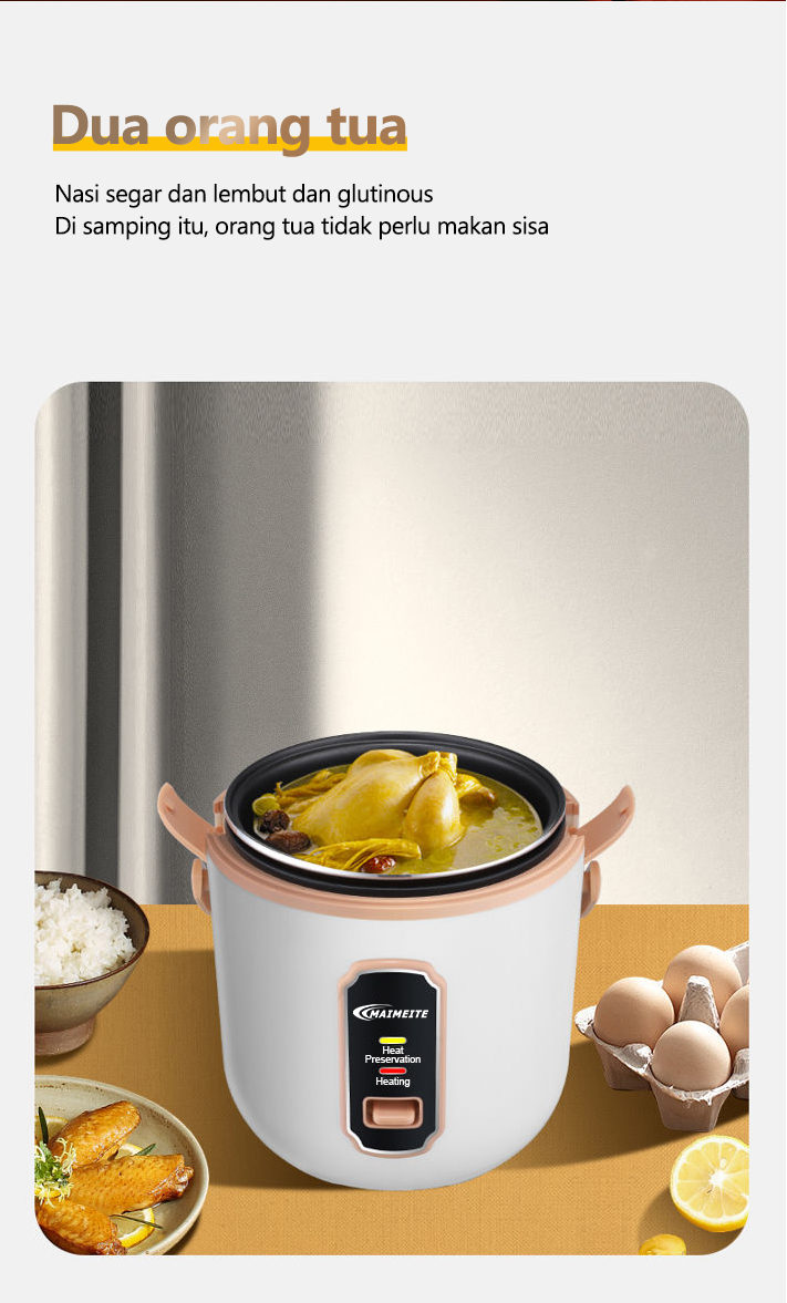 Jual MAIMEITE Rice Cooker 1.5L Magic Com Multifungsi/Panci anti lengket ...
