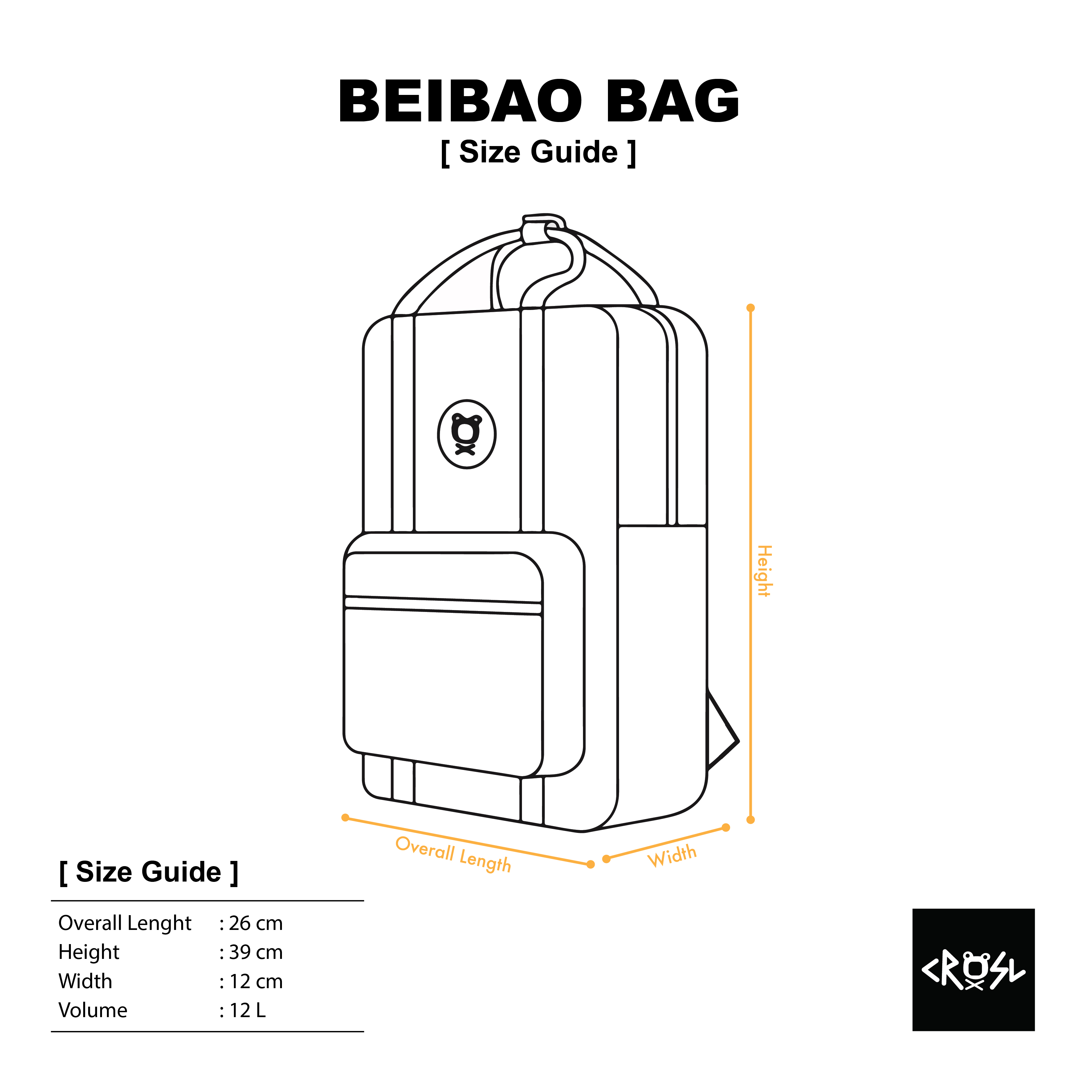 Jual CRSL Odin Beibao Backpack | Black | Tas Ransel Laptop Sekolah ...