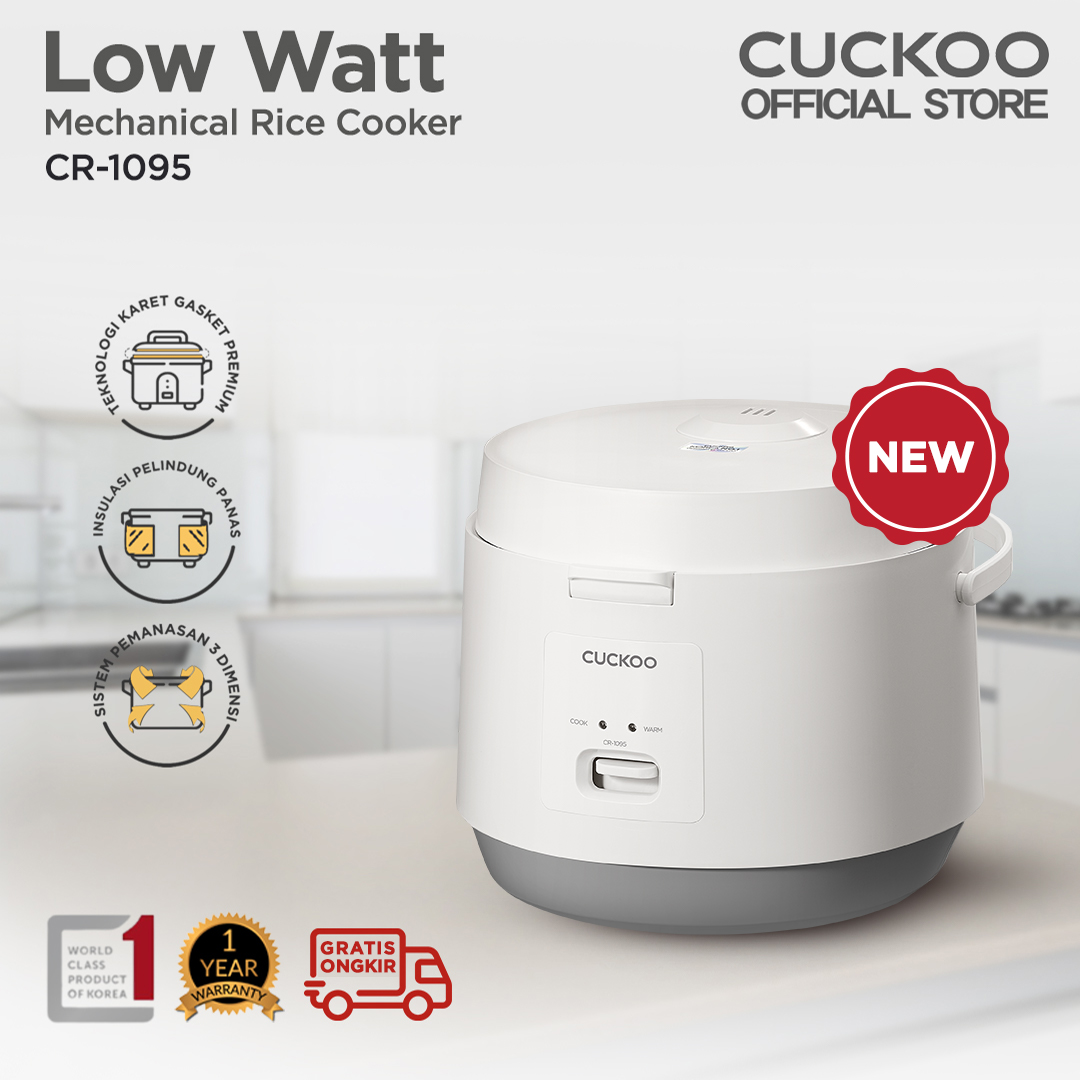 Jual CUCKOO Low Watt Mechanical Rice Cooker 1.8 L CR-1095 Magic Com ...