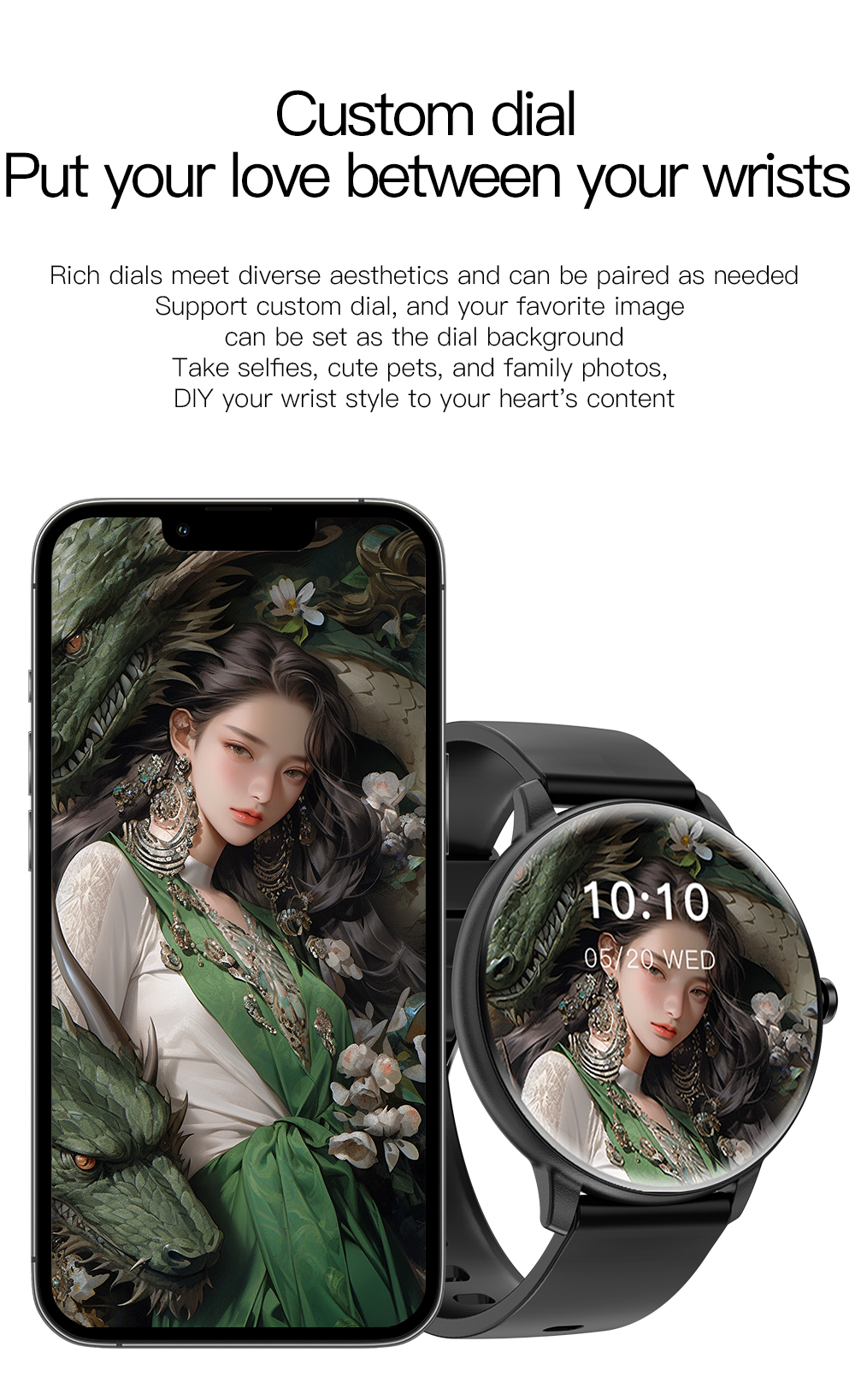 Jual Aolon Huafit GTR Mini Smart Watch | Bluetooth Call | DIY Wallpaper ...