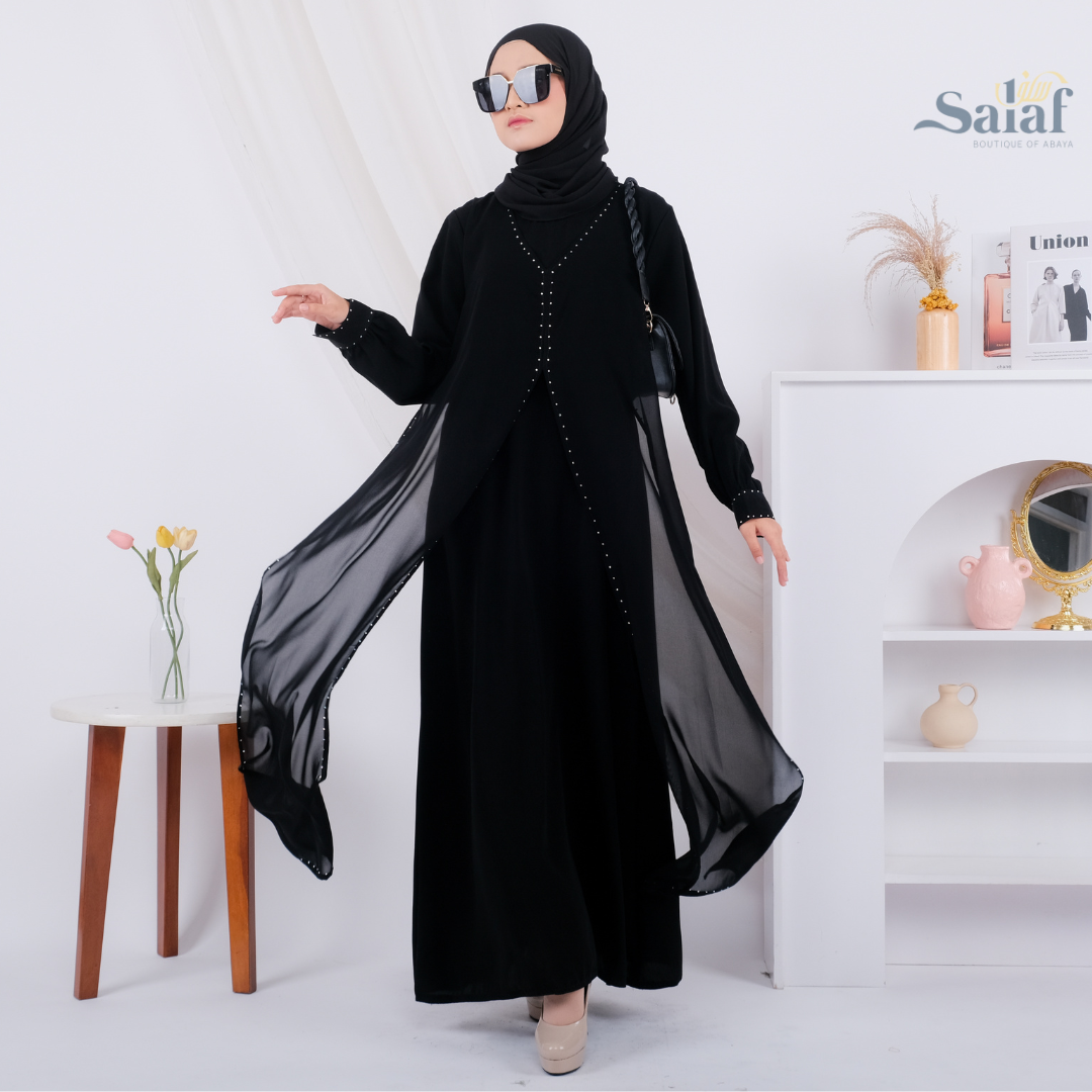 Jual Gamis Hitam Turki | Maxi Dress Muslimah Terbaru | Abaya Turkey ...
