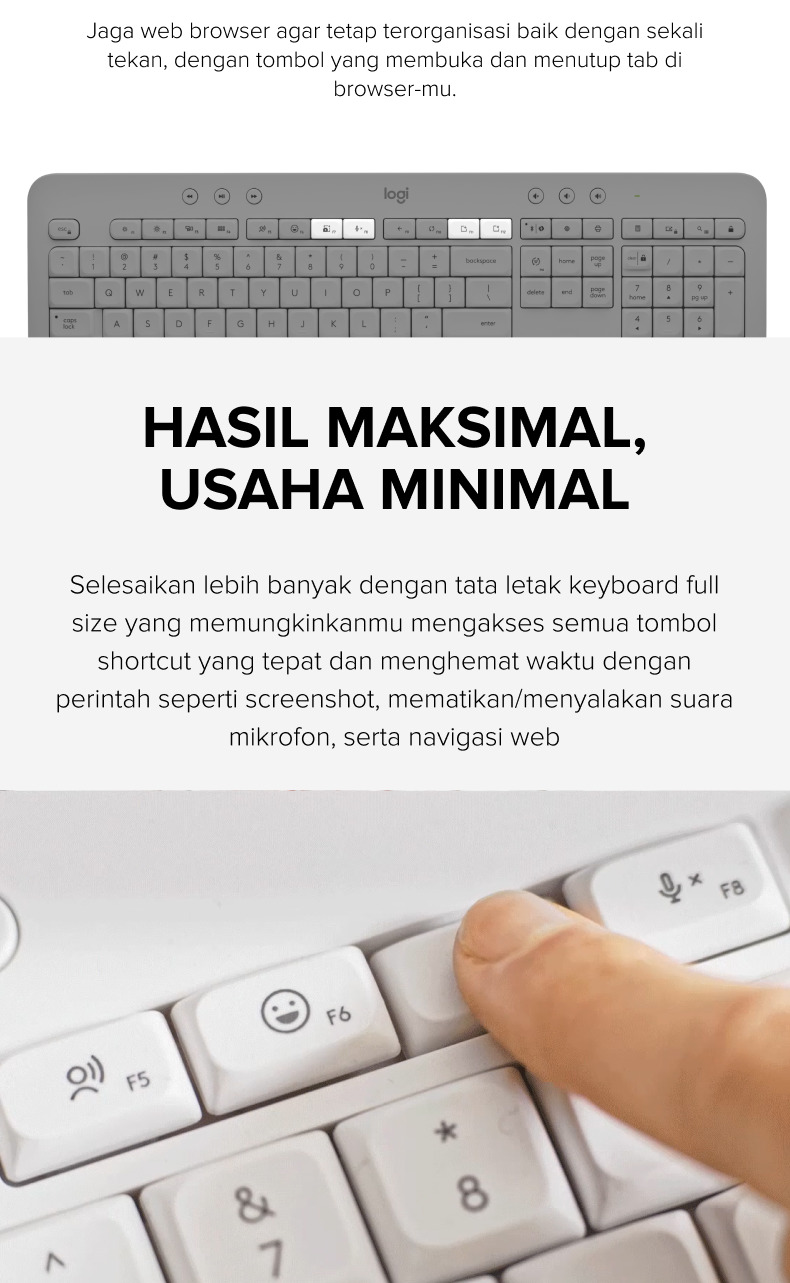 Jual Logitech Signature K650 Keyboard Wireless Bluetooth Comfort dengan ...