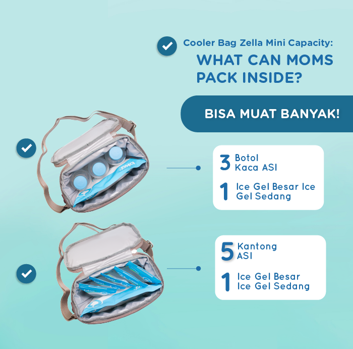 Jual BKA Cooler Bag Zella Mini Series - Biru | Cooler Bag ASI| Tas Pendingin ASIP | Shopee Indonesia