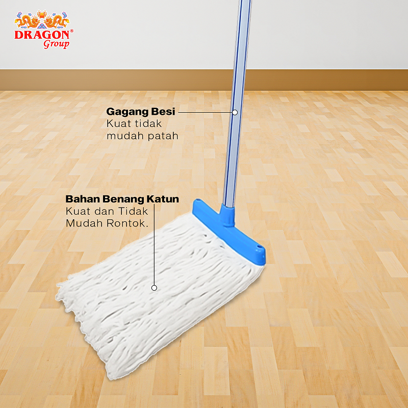 Jual DRAGON Mop Pel Segi L Alat Pel Lantai 110 cm Pembersih Lantai ...