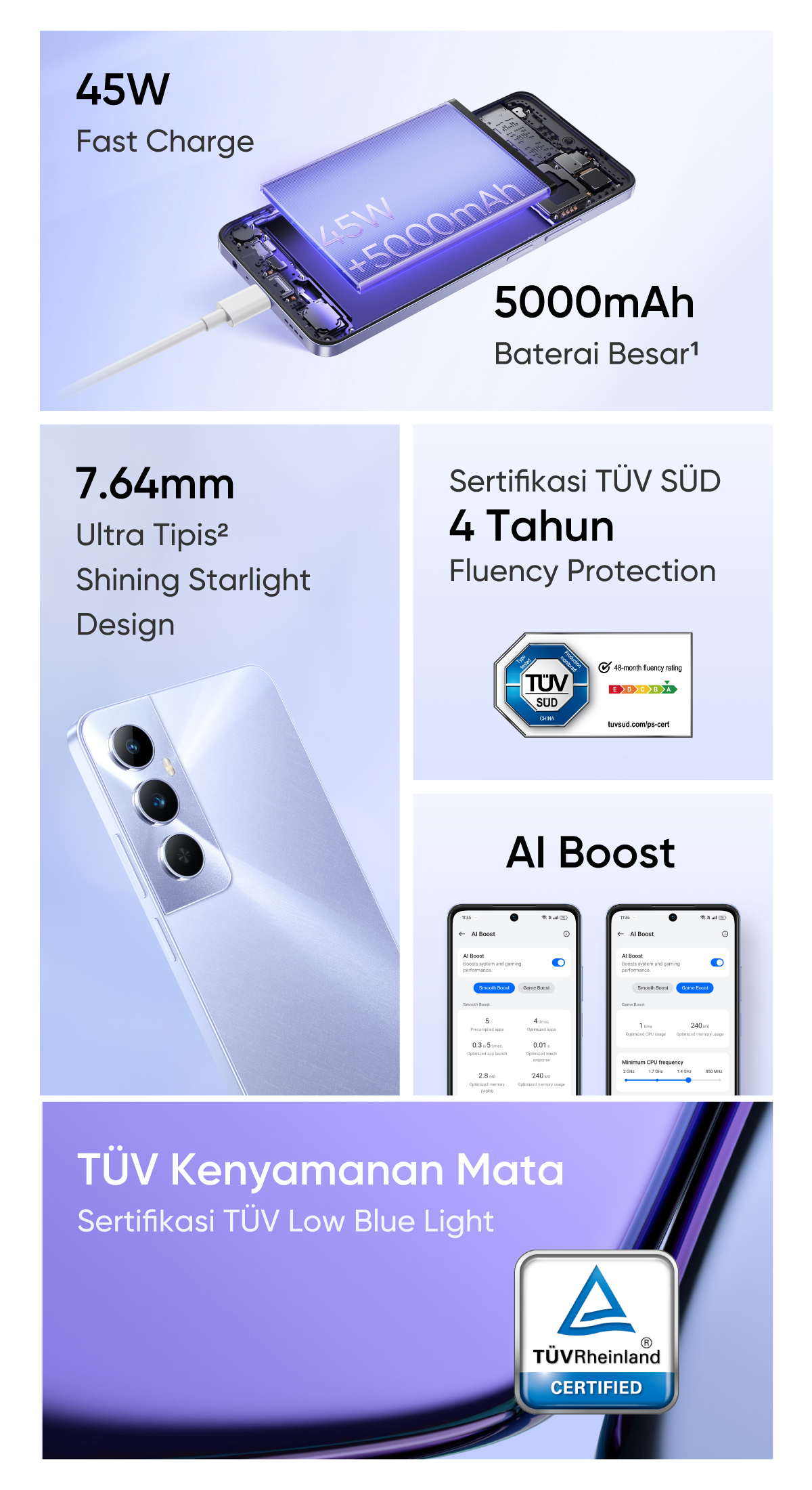 Jual realme C65 8GB+8GB*|128GB (TUV SUD 4 Tahun Lag-free | 45W Fast ...