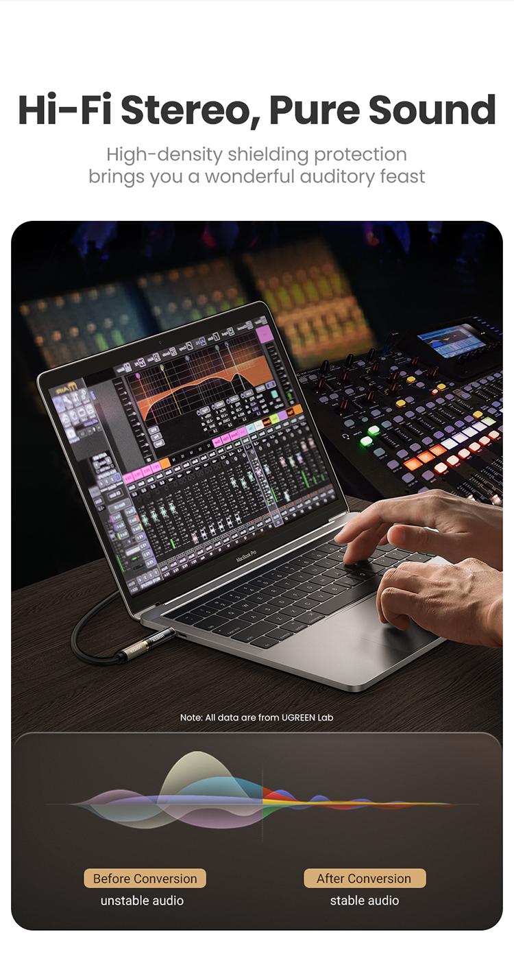 Jual UGREEN Converter Jack Mic Audio 6.5mm Female to 3.5mm Male Audio Adapter | Shopee Indonesia