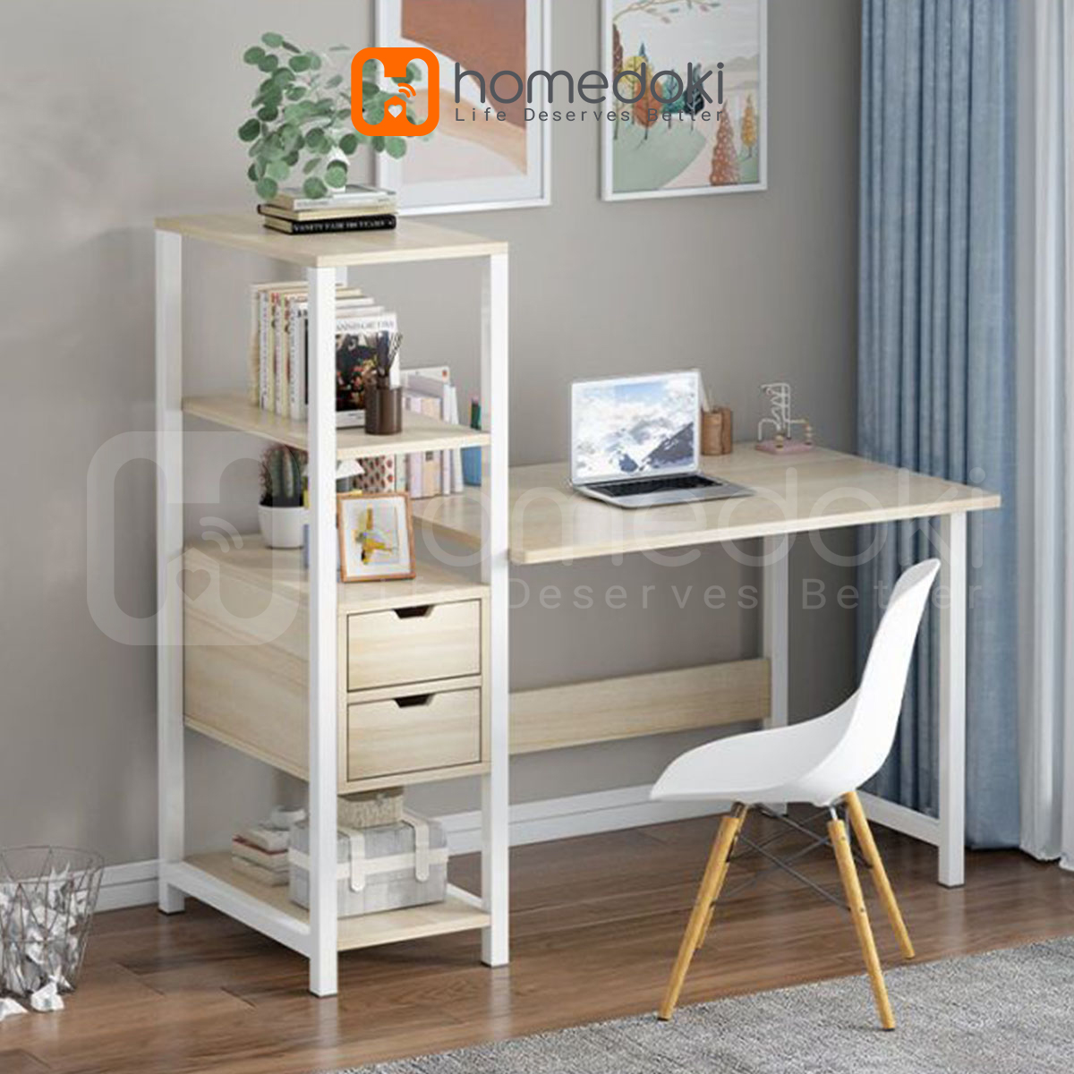 Jual Homedoki Meja Komputer Minimalis/Meja belajar/Meja kerja/ Meja Gaming/Meja Kantor | Shopee ...