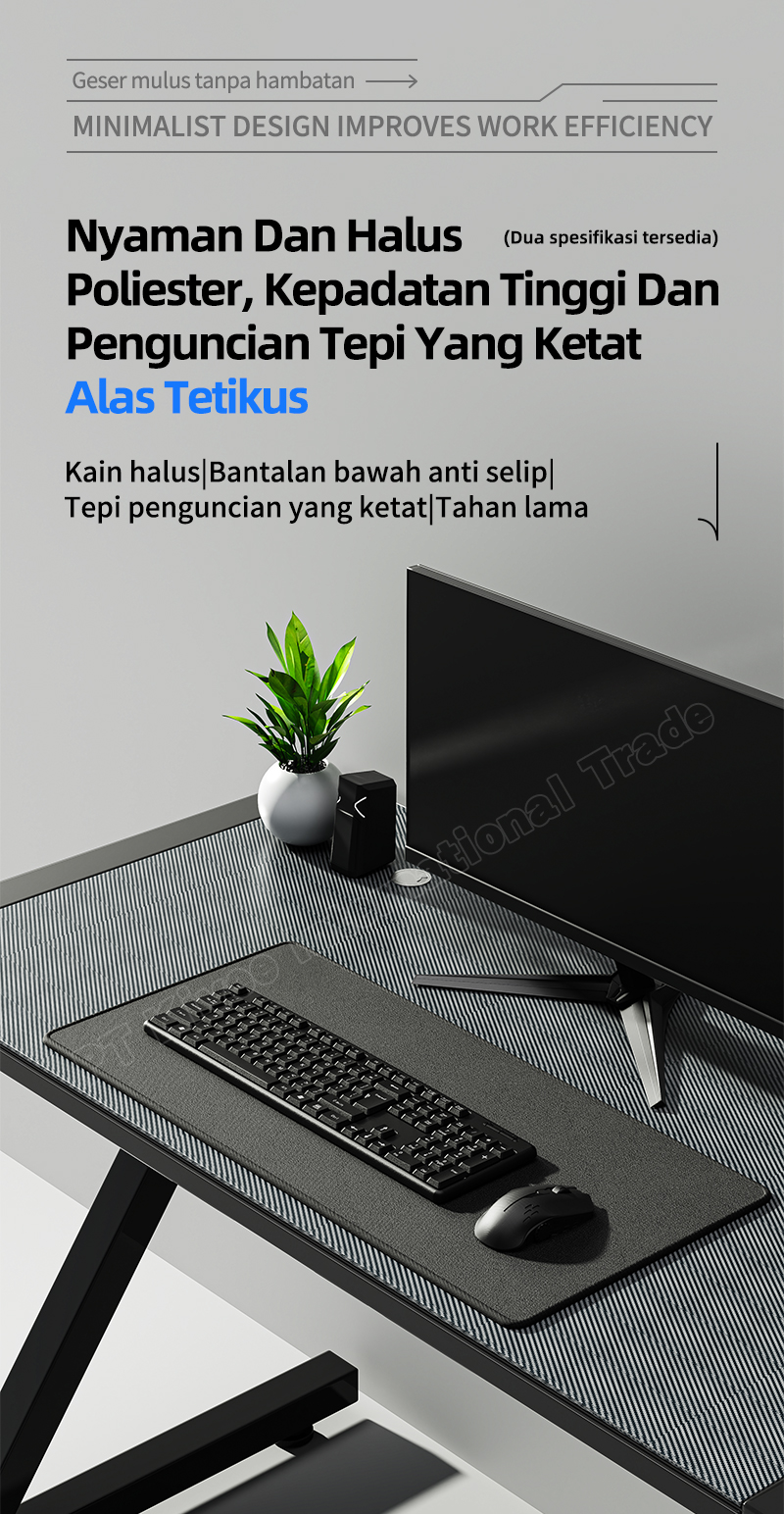 Jual OLYPS Mouse Pad Besar Anti Selip Mouse Pad Gaming Macaron Solid 70 ...