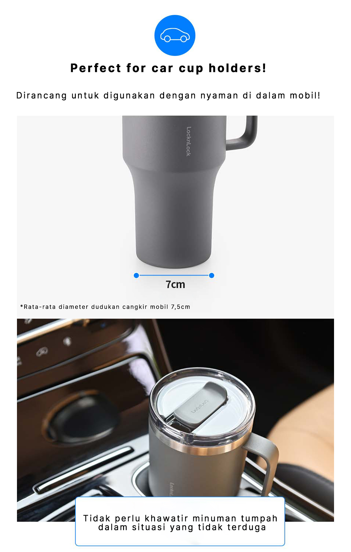 Jual LocknLock Metro King Tumbler 820ml - LHC4326 | Shopee Indonesia