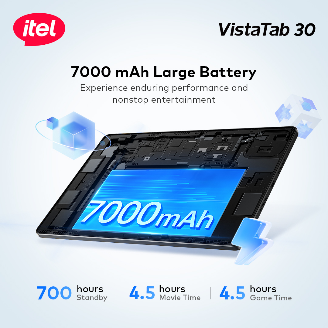 Jual itel VistaTab 30 Tablet- 4GB+128GB - 11" FHD+ IPS Display Screen ...