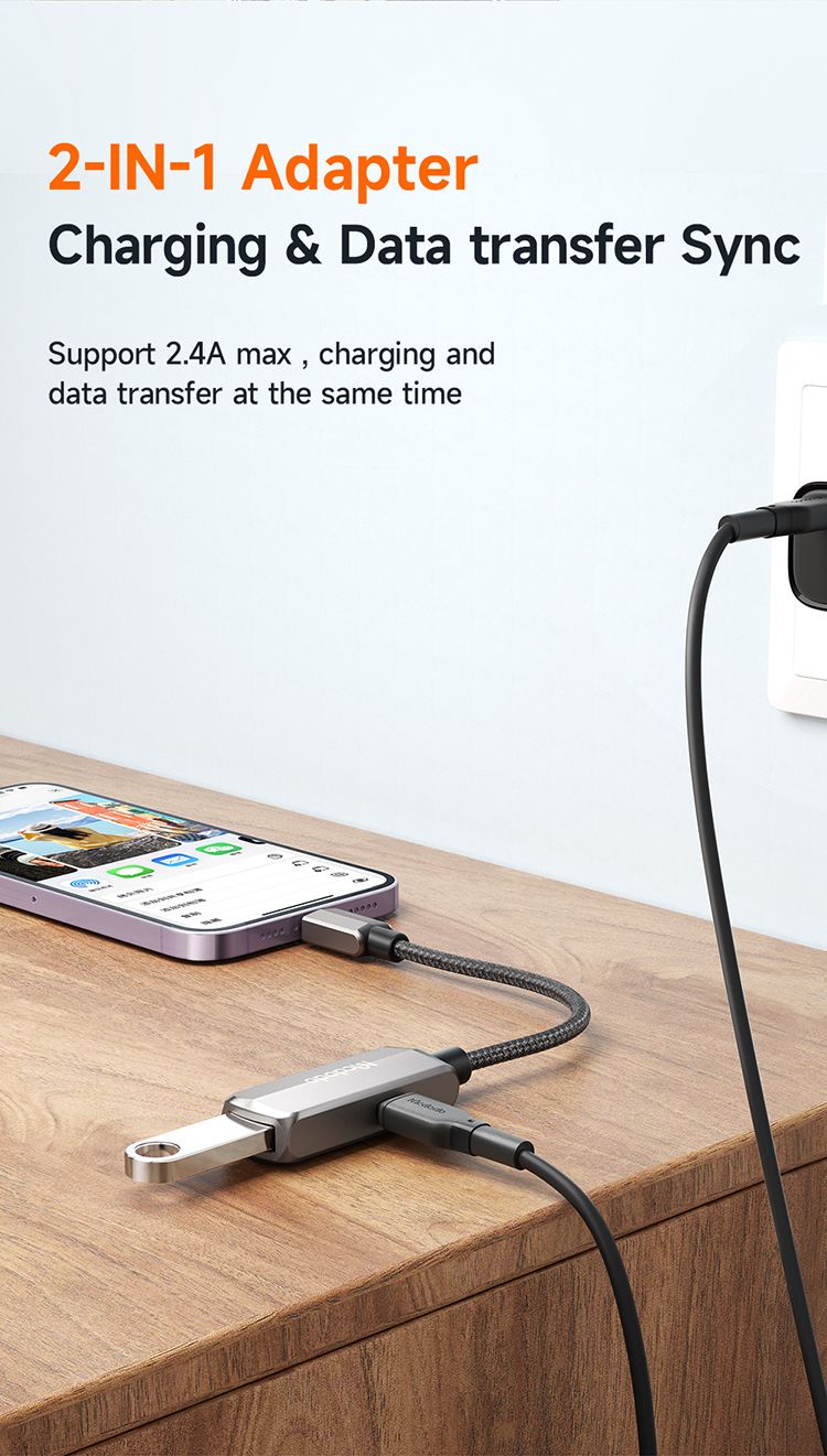 Jual MCDODO Adapter OTG iPhone to USB 3.0 Flashdisk Hardisk with ...