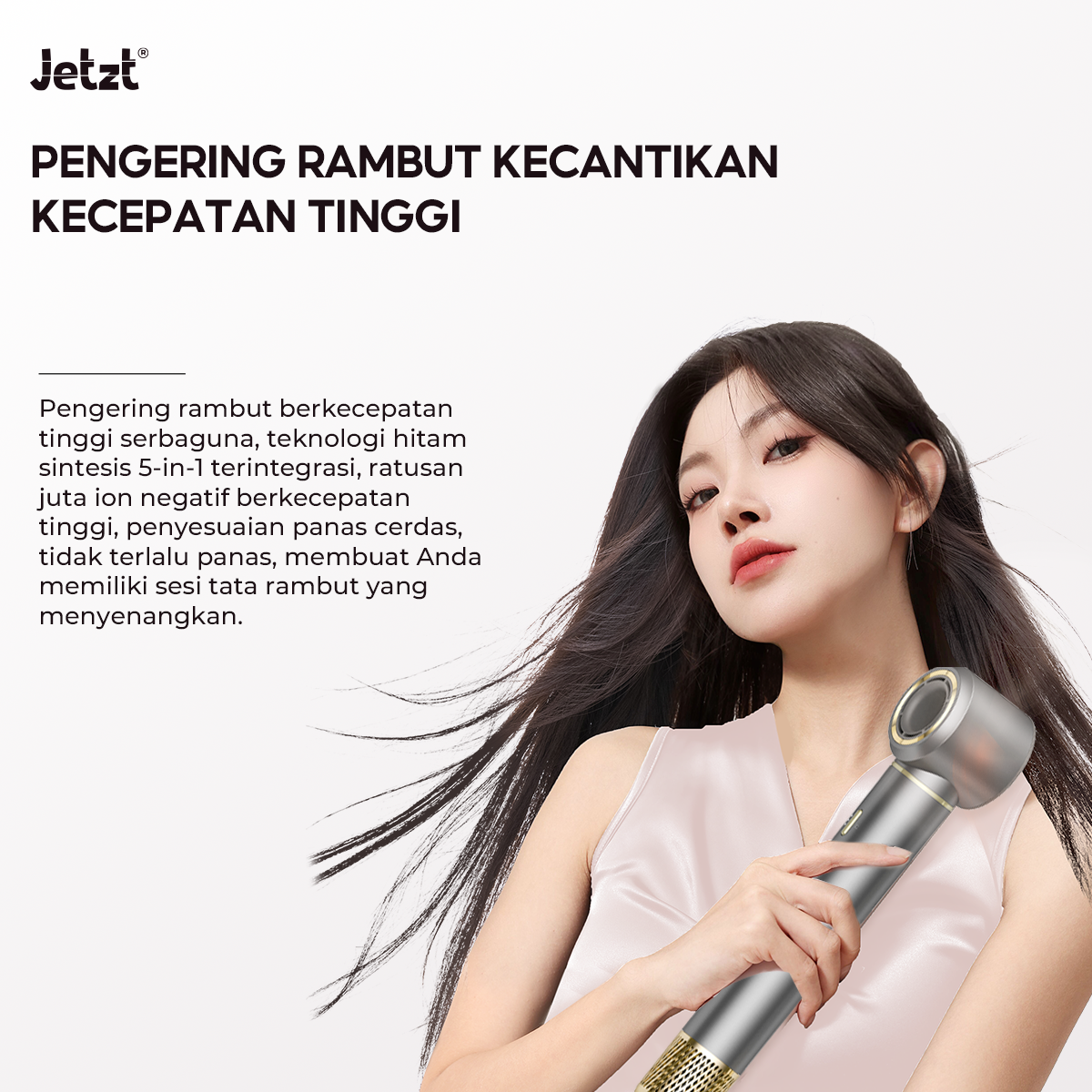 Jual JETZT HC1000 Hair Dryer 3 in 1 Pengering rambut 2 Juta ion negatif ...