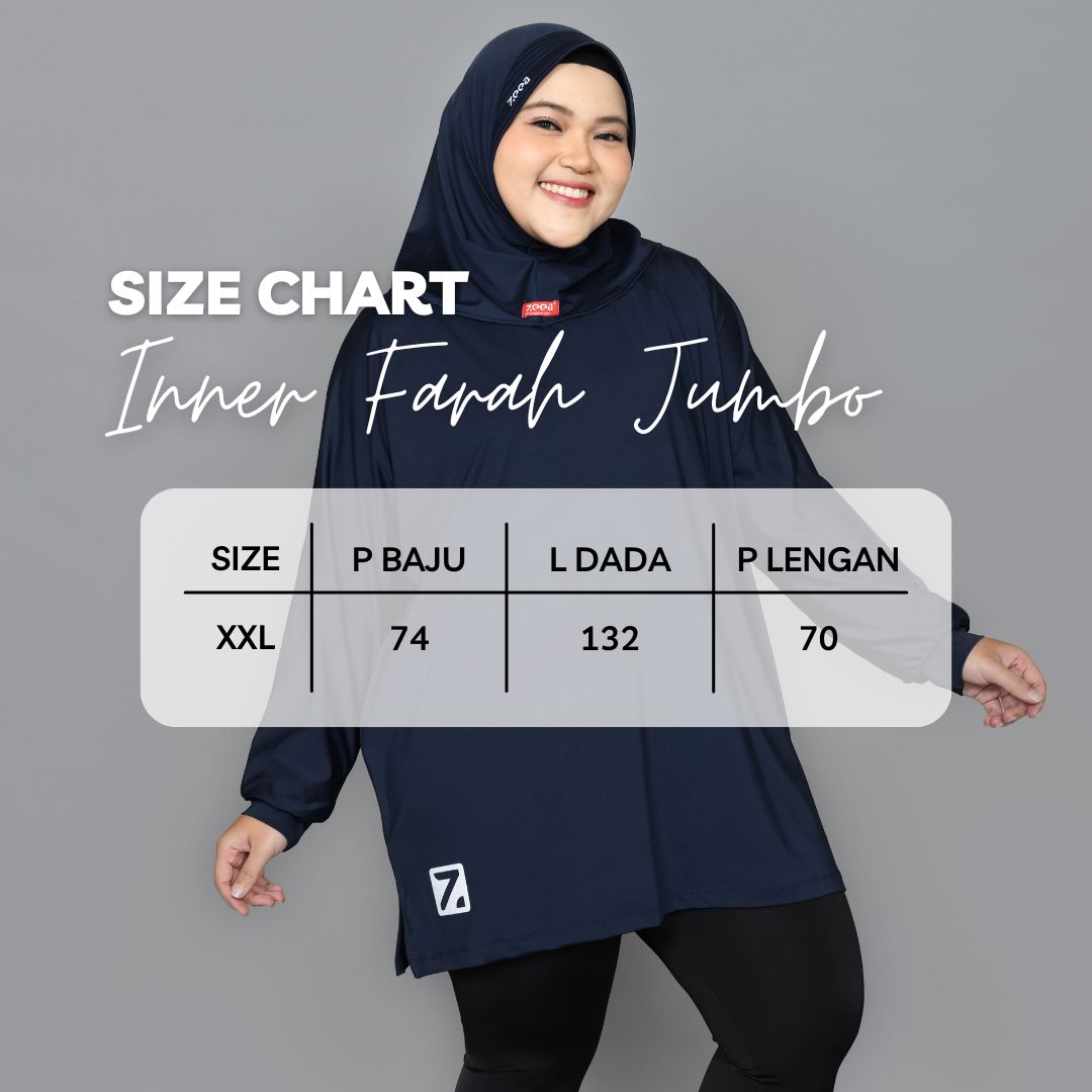 Jual Zeea Sport Inner Baju Panjang Farah Ternyaman Jumbo | Shopee Indonesia