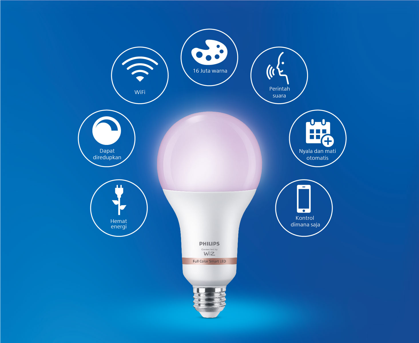 Jual Philips Lampu Smart WiFi LED 13W With Bluetooth - TW & Color ...