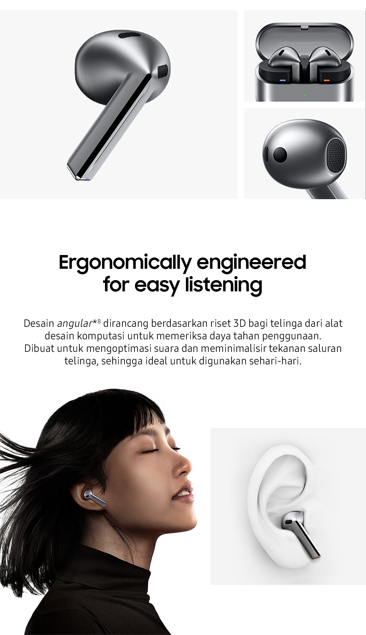 Jual Samsung Galaxy Buds3 - Silver, Bluetooth Earbuds, Adaptive Noise ...