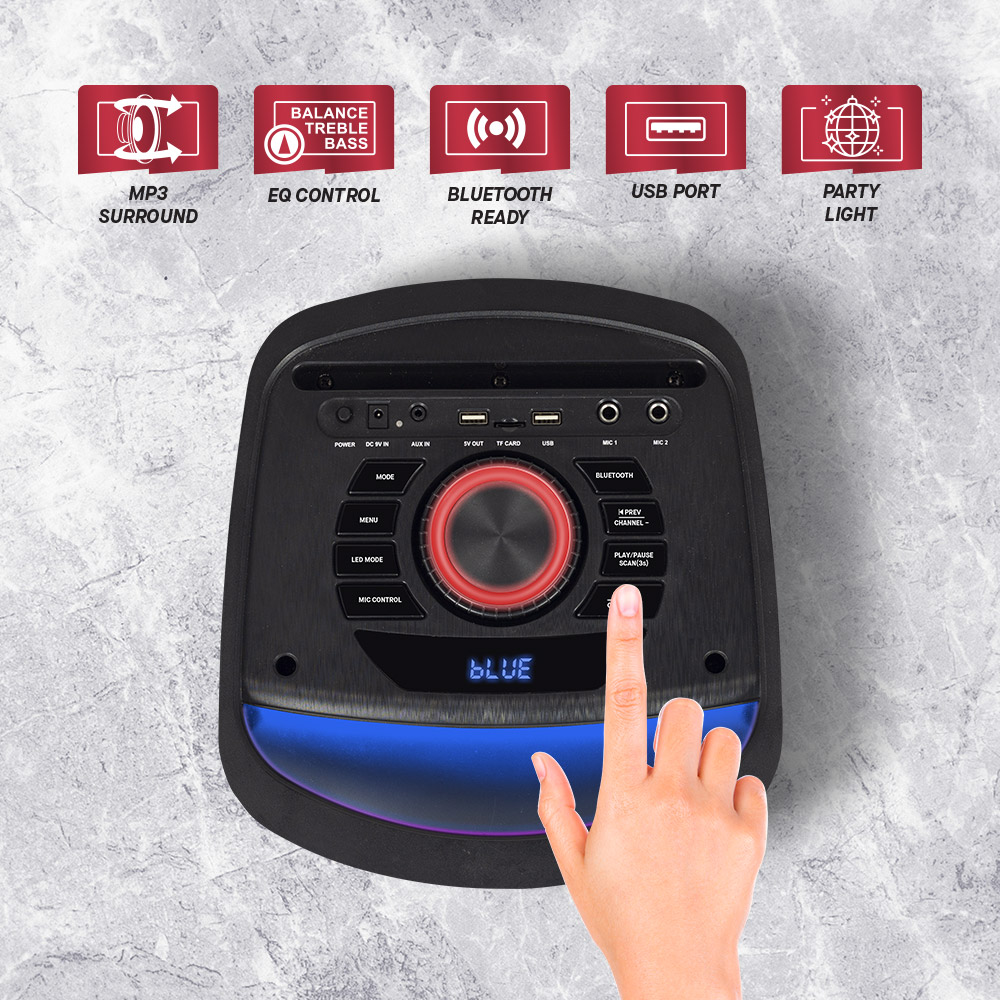 Jual Sanken Speaker Active Portable SMB-500X Max-Bass | Shopee Indonesia