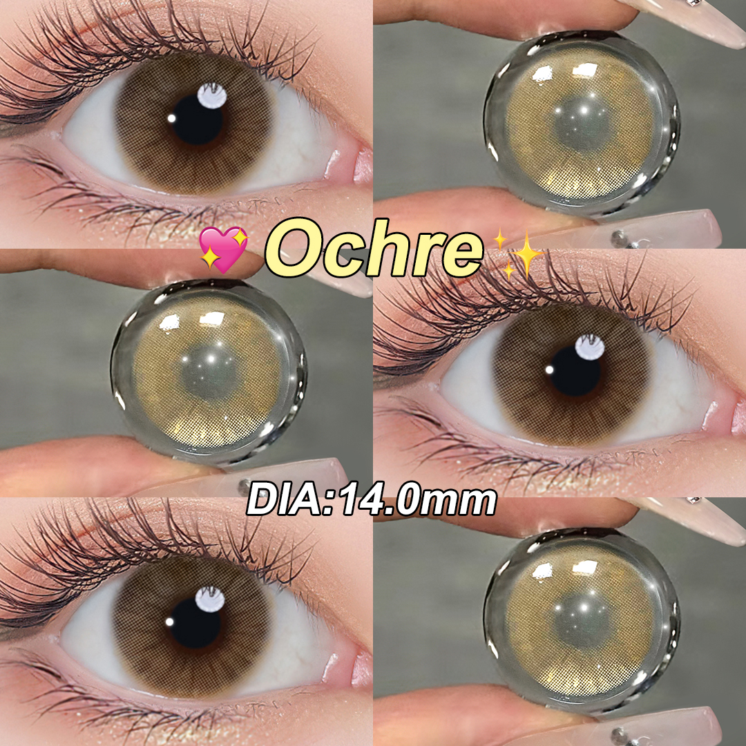 Jual [0.00 s/d -8.00] Magister softlens Minus 14.00MM Queen Ochre ...