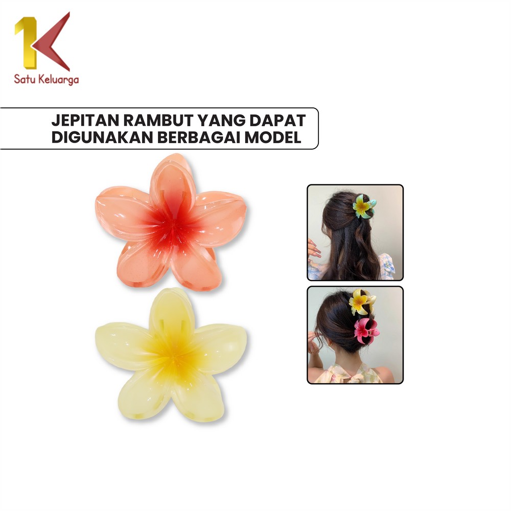 Jual Satu Keluarga Jepit Rambut Bunga Kamboja Wanita C1092 Jedai Bunga ...
