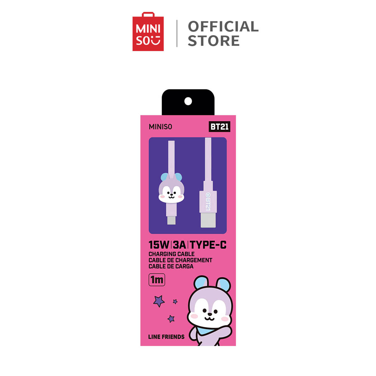Jual Miniso x BT21 Kabel Data Cepat Type-C Fast Charging Data Cable ...