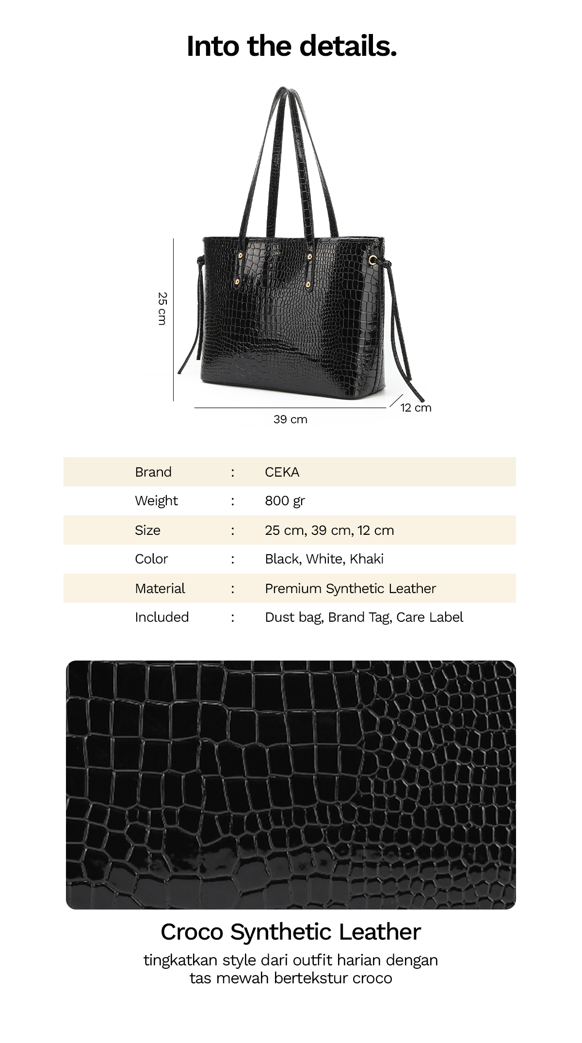 Jual CEKA Tas Wanita Tas Selempang Totebag Wanita 2 In 1 Tas Jinjing ...