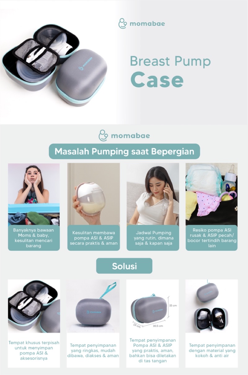 Jual MOMABAE - Breast Pump Case / Pouch Pompa Asi / Tas Pompa Asi ...