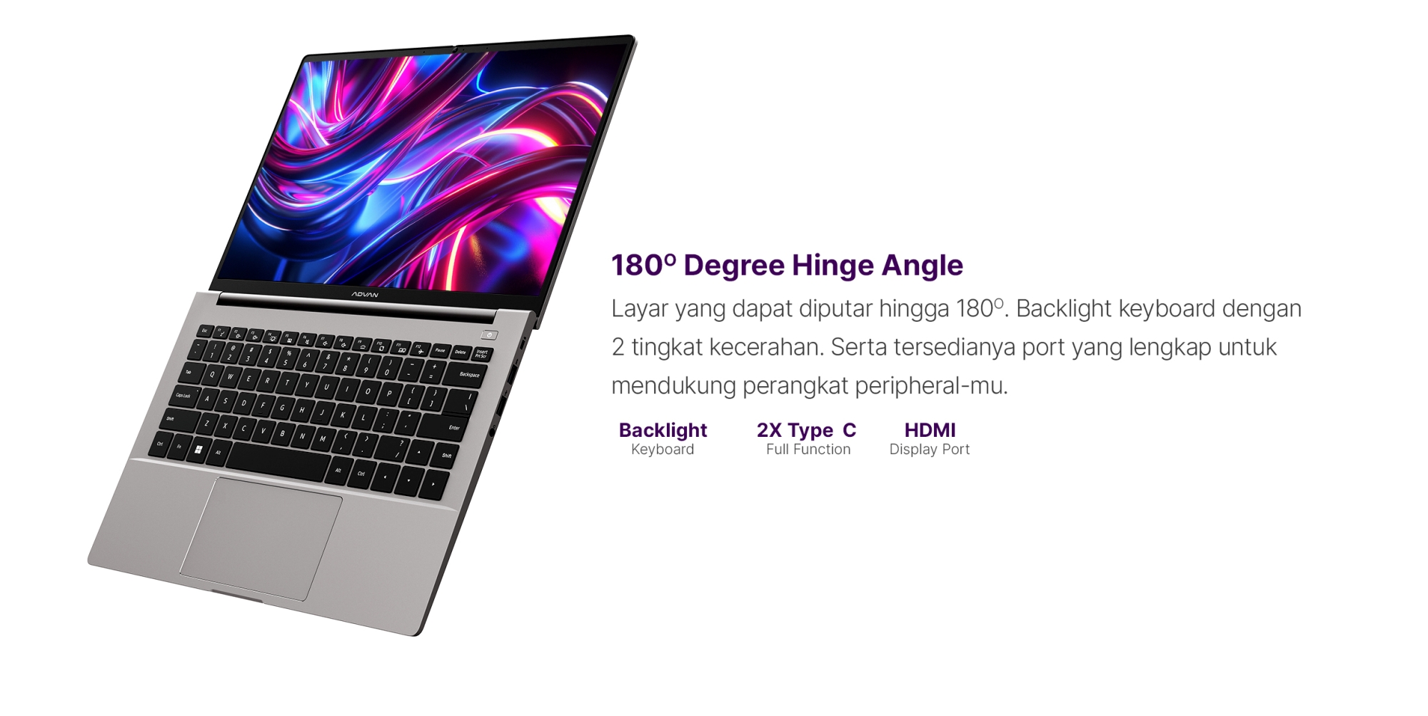 Jual ADVAN Laptop AI Gen Ultra With Ai 14'' Intel Core Ultra 5 125H ...