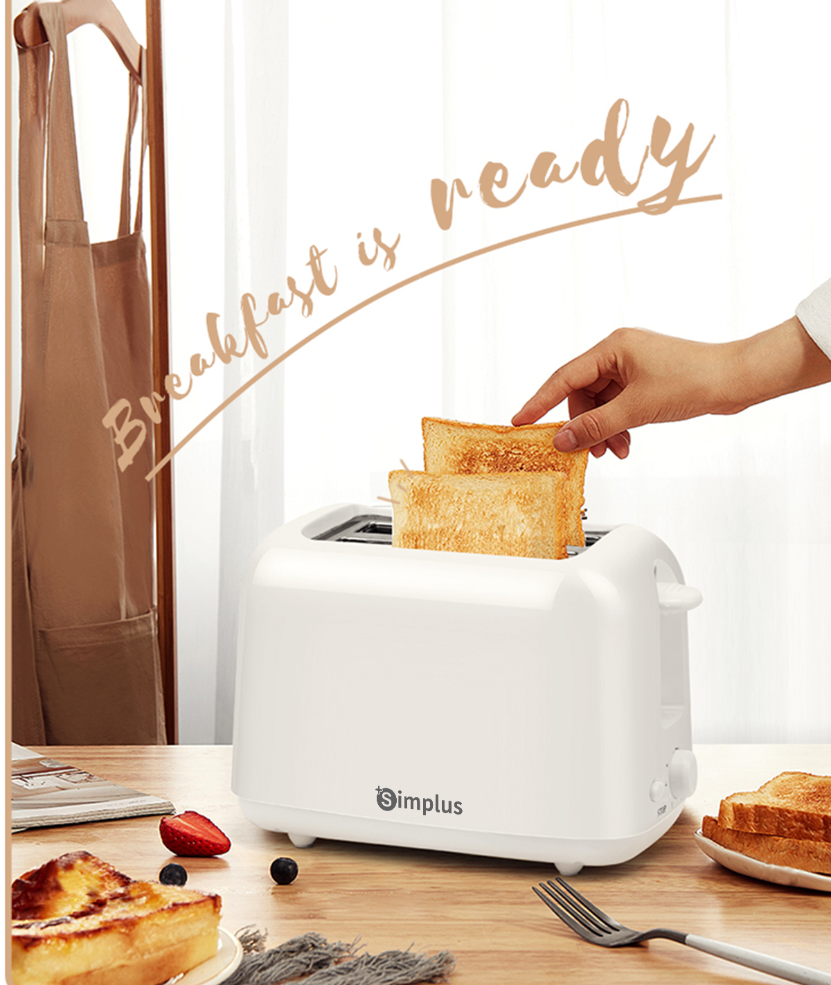 Jual Simplus Toaster Pemanggang Roti 2 Slot bakar listrik Multifungsi ...