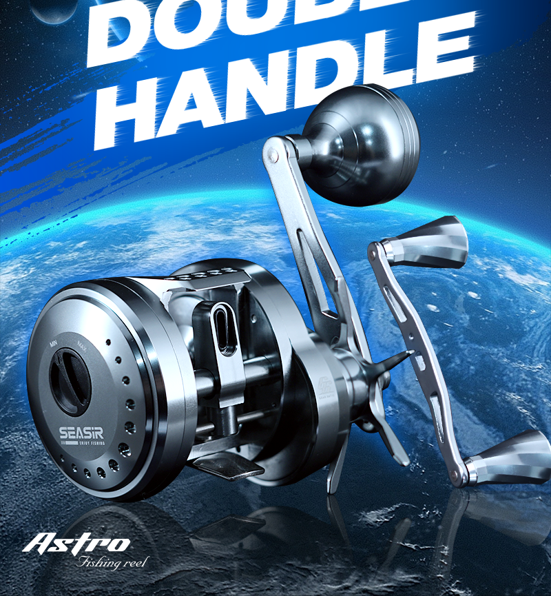 Jual [OFFICIAL] SEASIR ASTRO Baitcasting Reel BC, Saltwater Round Reel ...