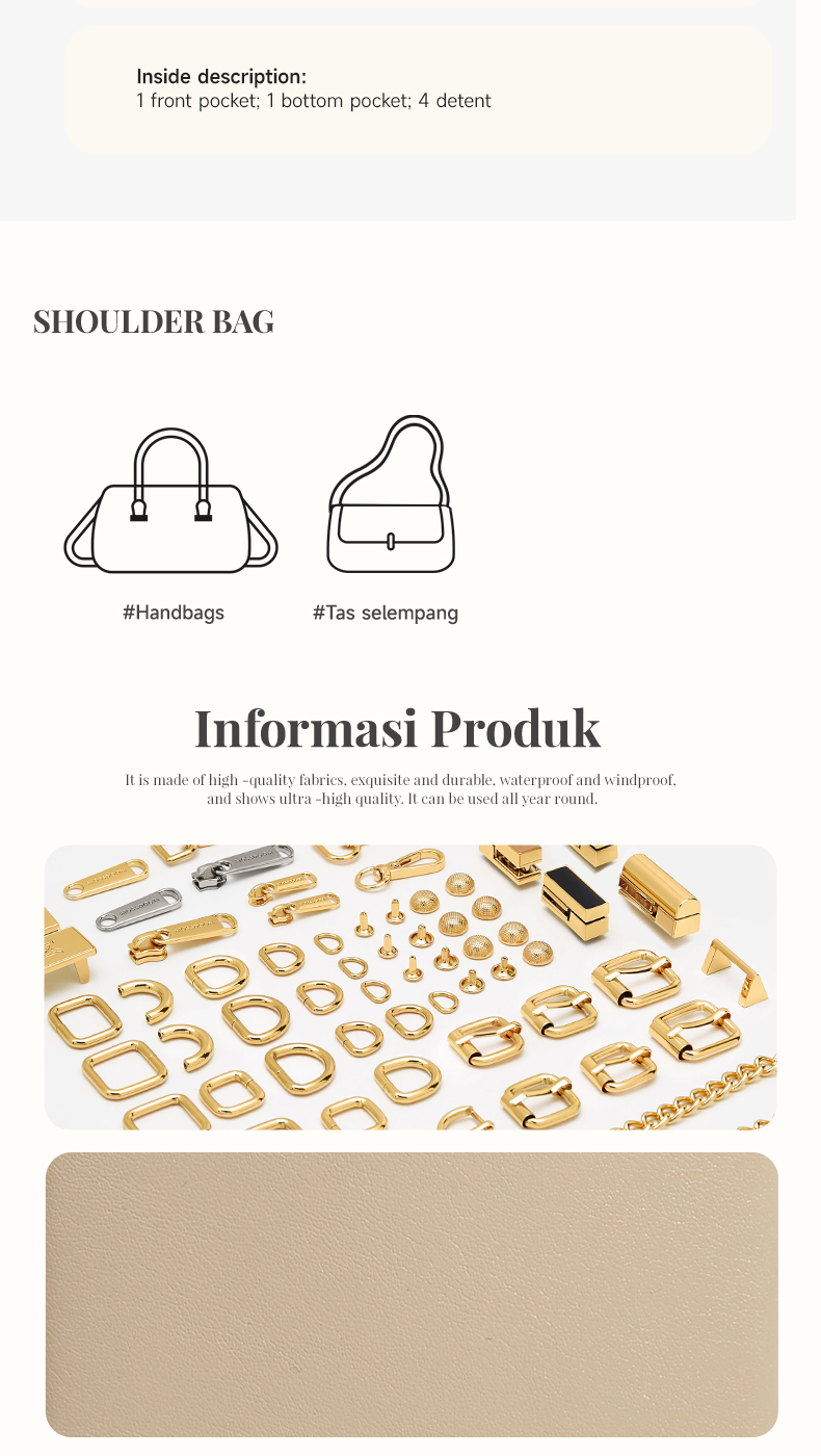 Jual MOSDOOM Tas HP Wanita Molly Bag Mini Tas Ponsel Multifungsi ...