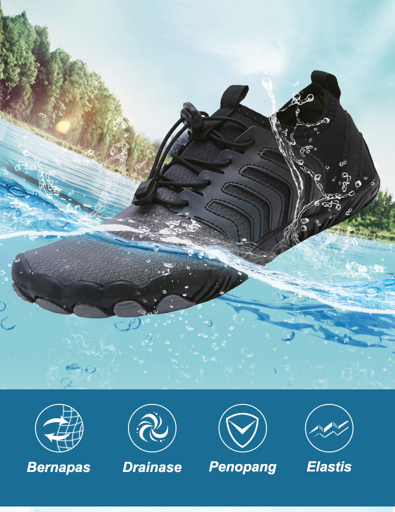 Jual SIXSPACE Sepatu Pantai Sepatu Poundfit Wanita Pria Sepatu Rafting ...