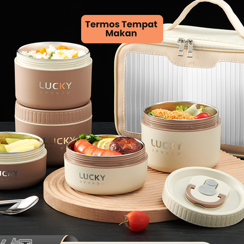 Jual Dejavu Termos Sup Makanan Kotak Bekal Nasi Tahan Panas Tempat ...