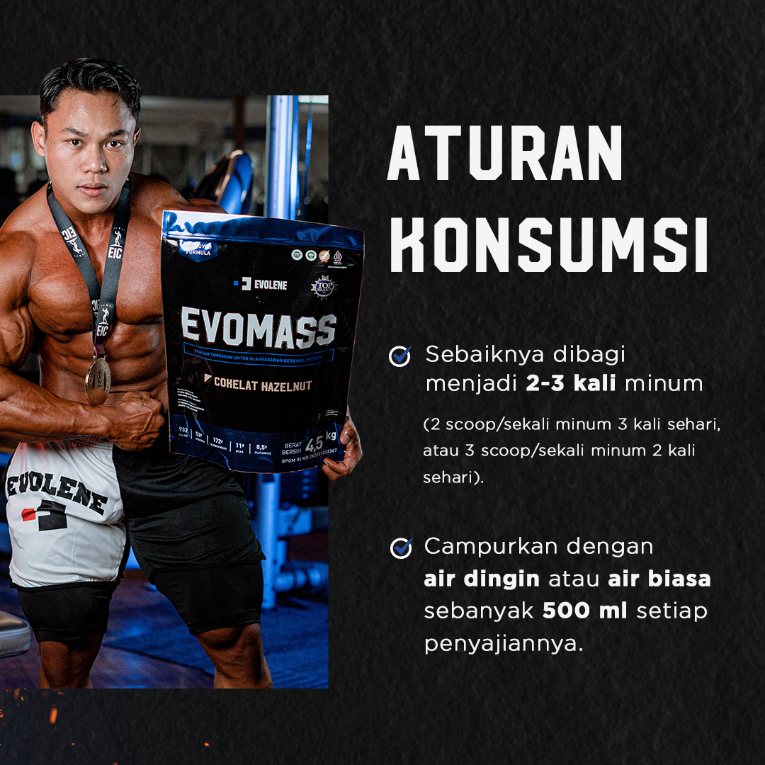 Jual Evolene Evomass 2lbs/912gr - Mass Gainer - Suplemen Fitness | Shopee Indonesia