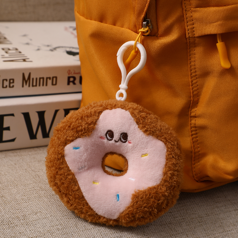 Jual MINISO Keychain Boneka Happy Foods Collection Donut /Toast ...