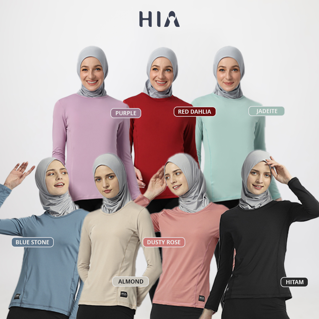 Jual HIA Everywear Deerya Top Manset Sport Long Sleeve T-Shirt Workout ...