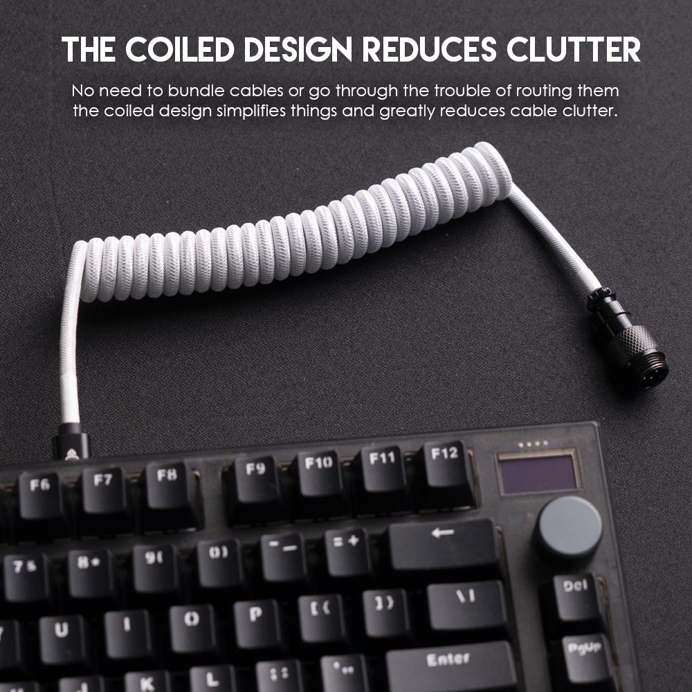 Jual Fantech Coiled Cable Type C Aviator AC701 Kabel Keyboard ...