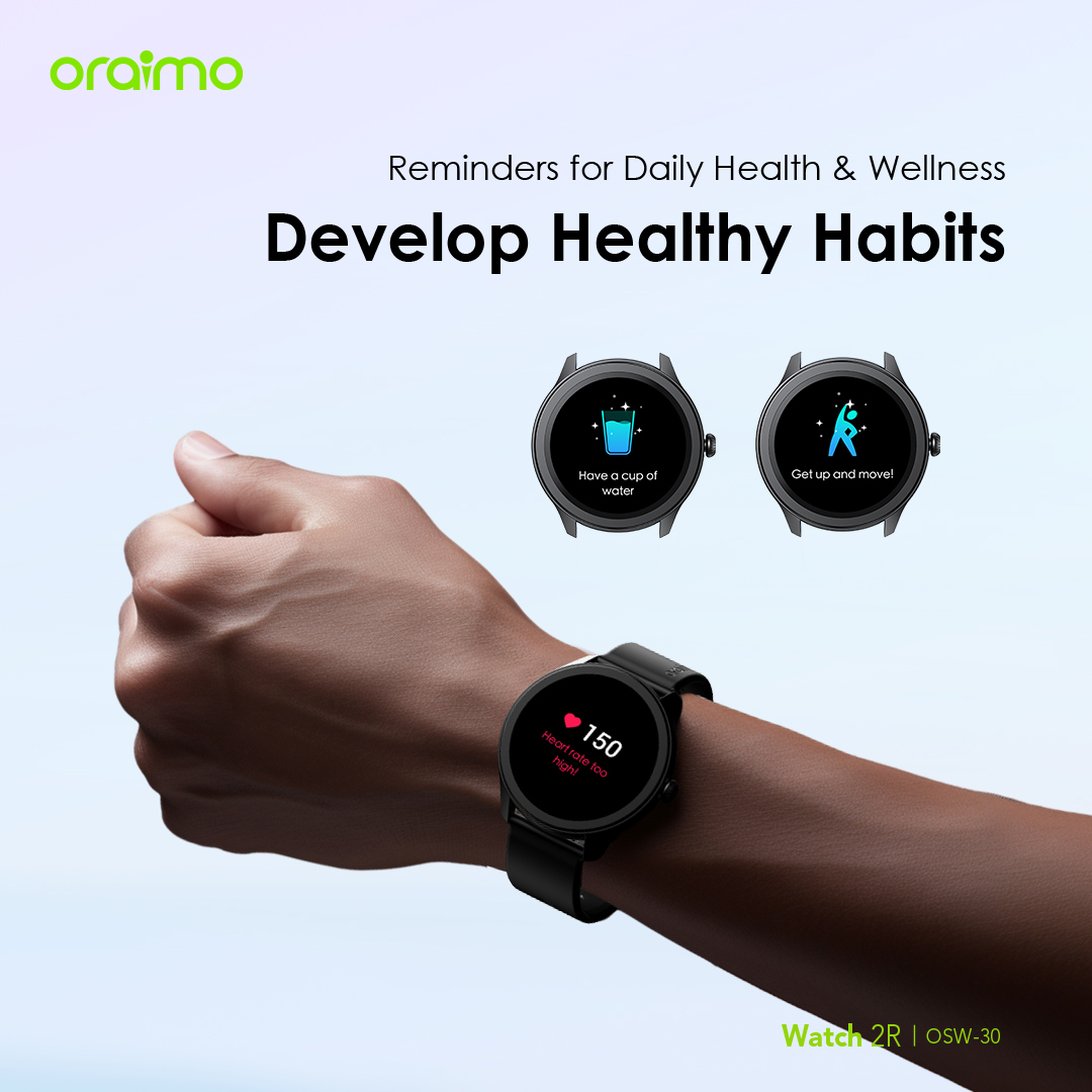 Jual oraimo Smart Watch 2R Jam Tangan Pintar 1.39" Screen Colorful 120 ...