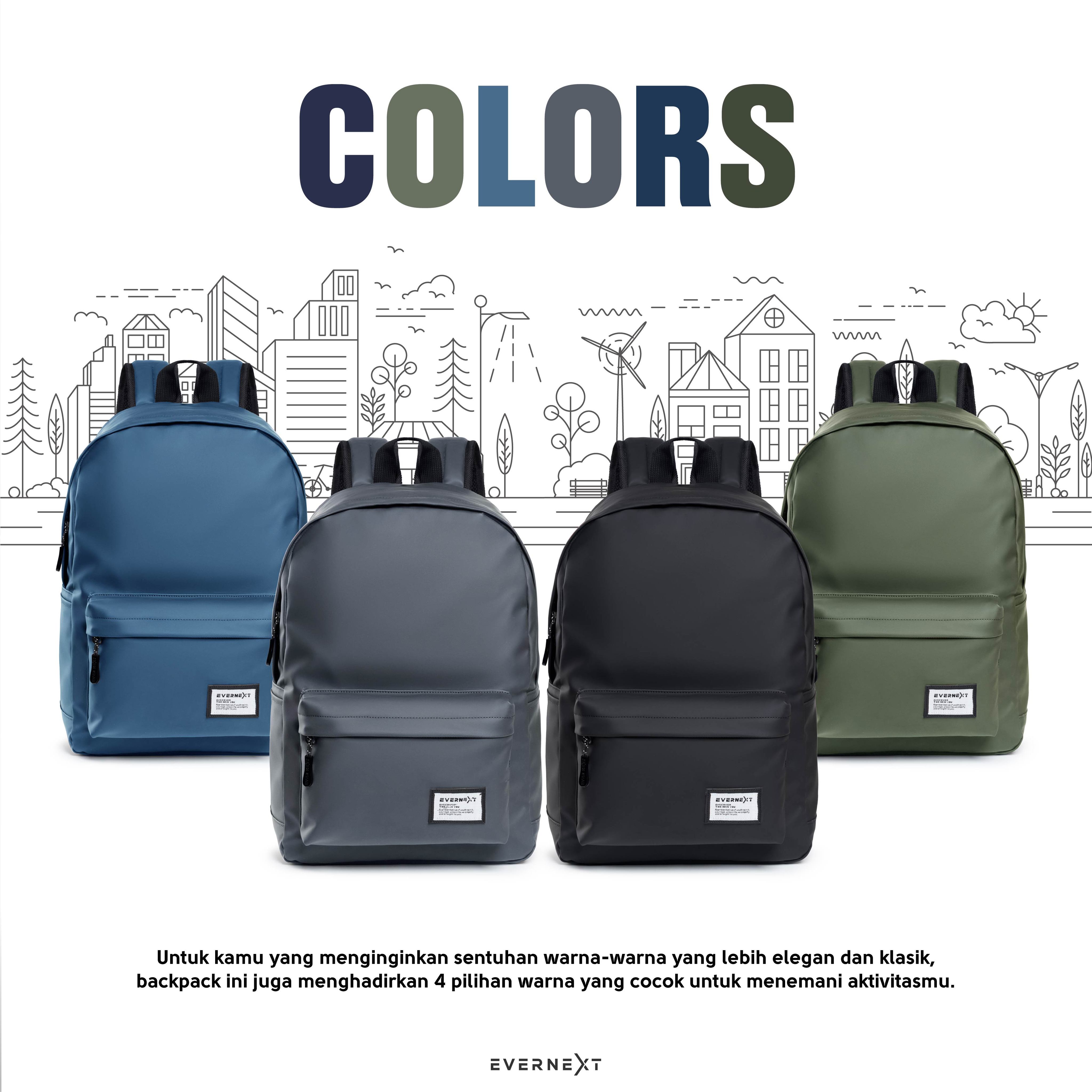 Jual Evernext - Tas Ransel Sekolah Kuliah Pria Wanita Backpack Laptop Pria Waterproof Venom Anti ...