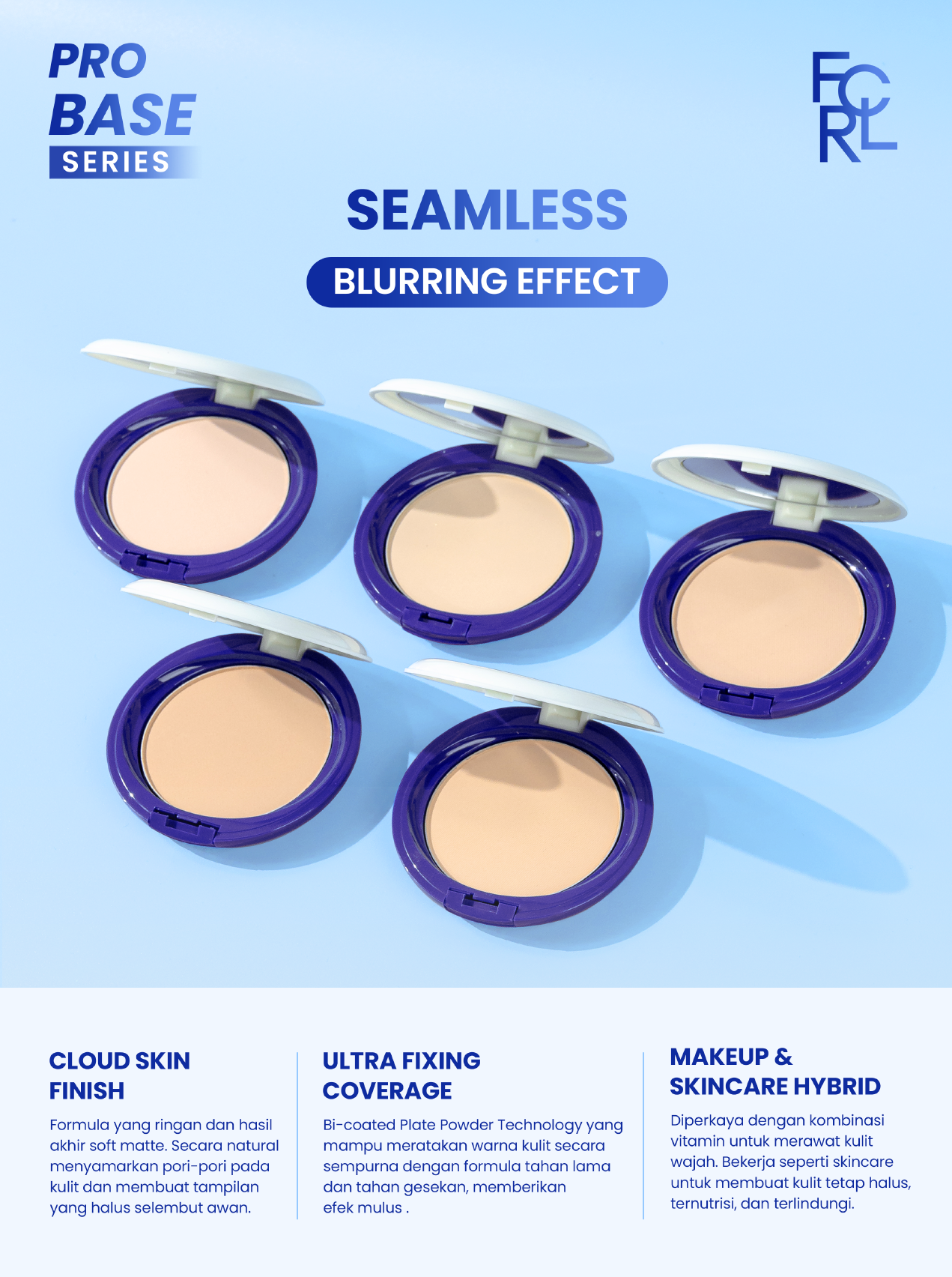 Jual [WAREHOUSE SALE]FOCALLURE Compact Powder Soft Cloud Skin Finish ...