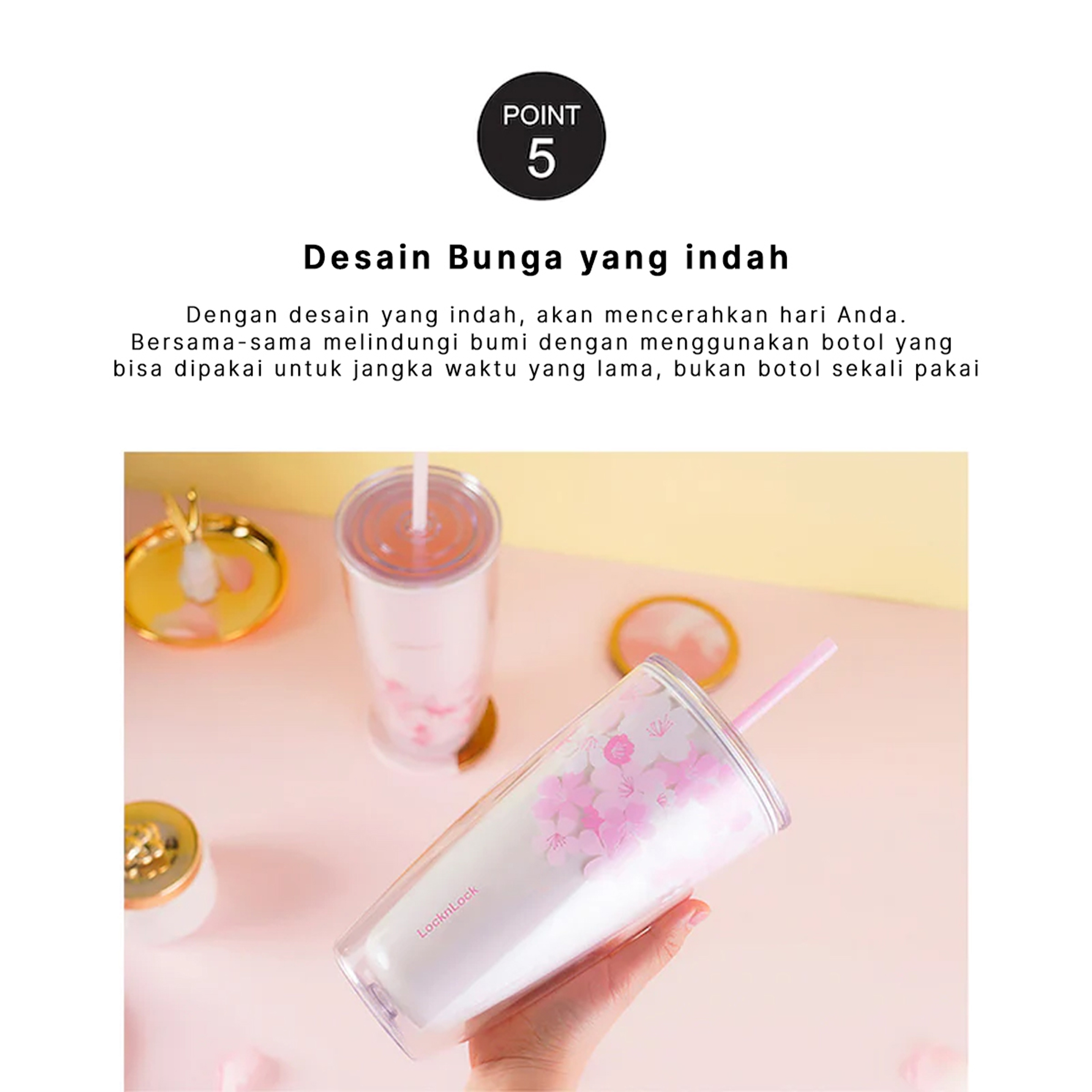 Jual LocknLock Exclusive Botol Minum Double Wall Cold Cup Cherry ...