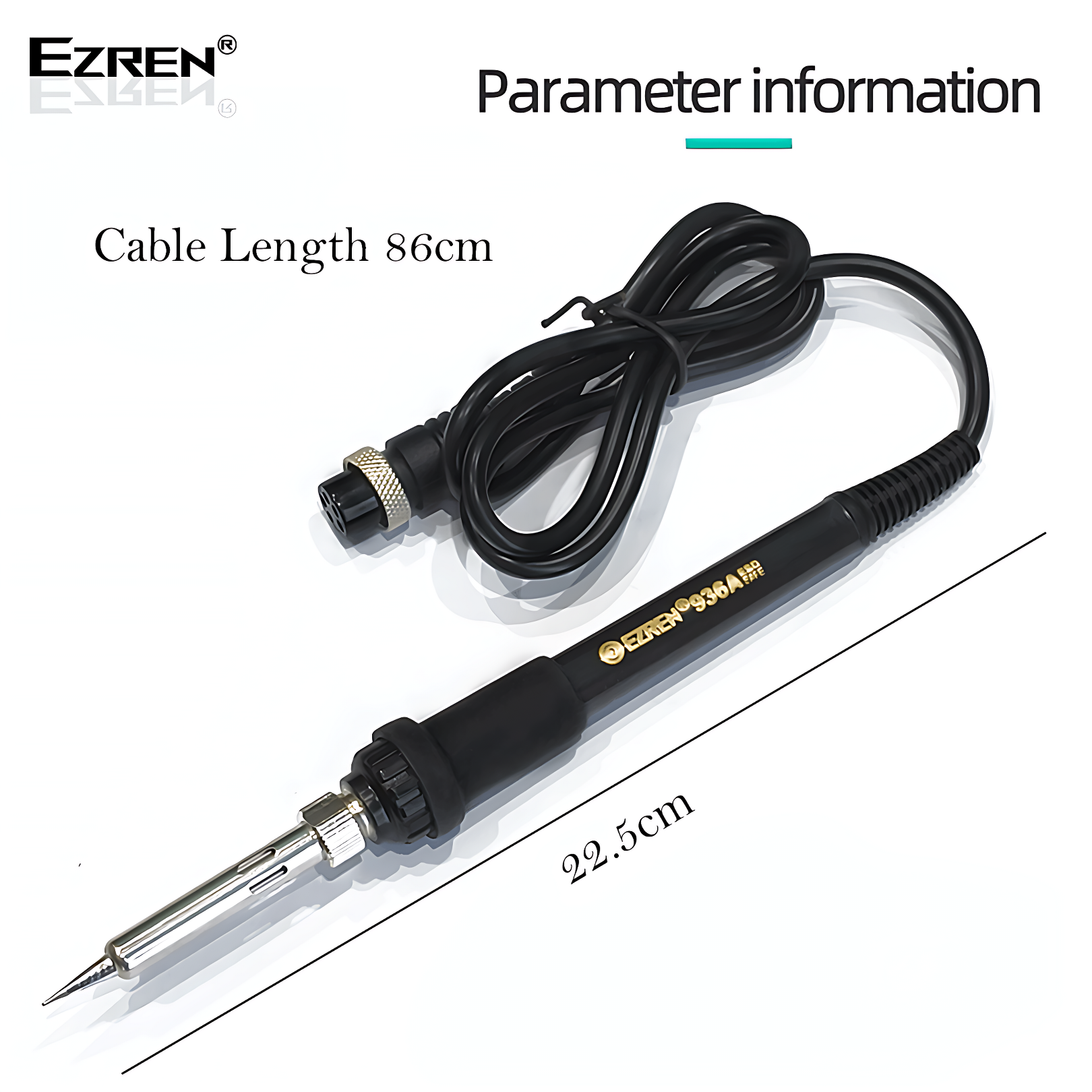 Jual Ezren Gagang Soldering Station 936A Ceramic 60w 5 Pin Famele ...