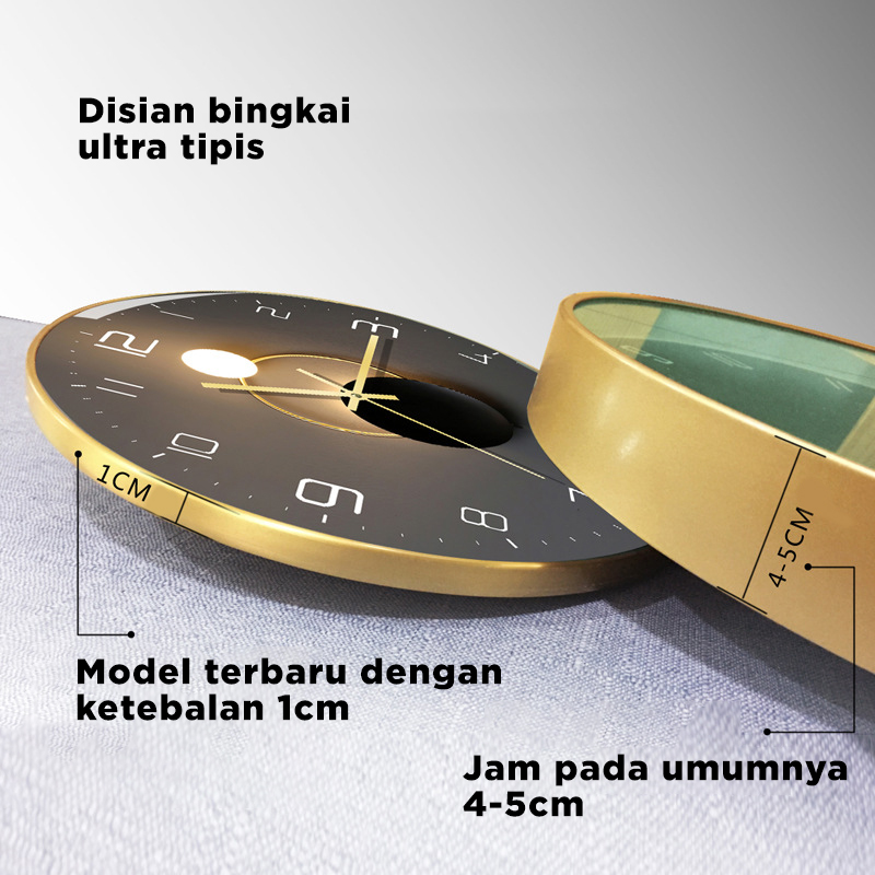 Jual Megam Jam Dinding Minimalis Jam Analog Ruang Tamu Aesthetic ...