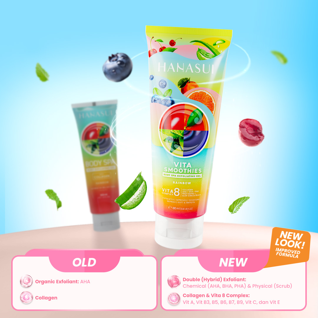 Jual Hanasui Vita Smoothies Body Spa Exfoliating Gel - VITA 8 Complex ...