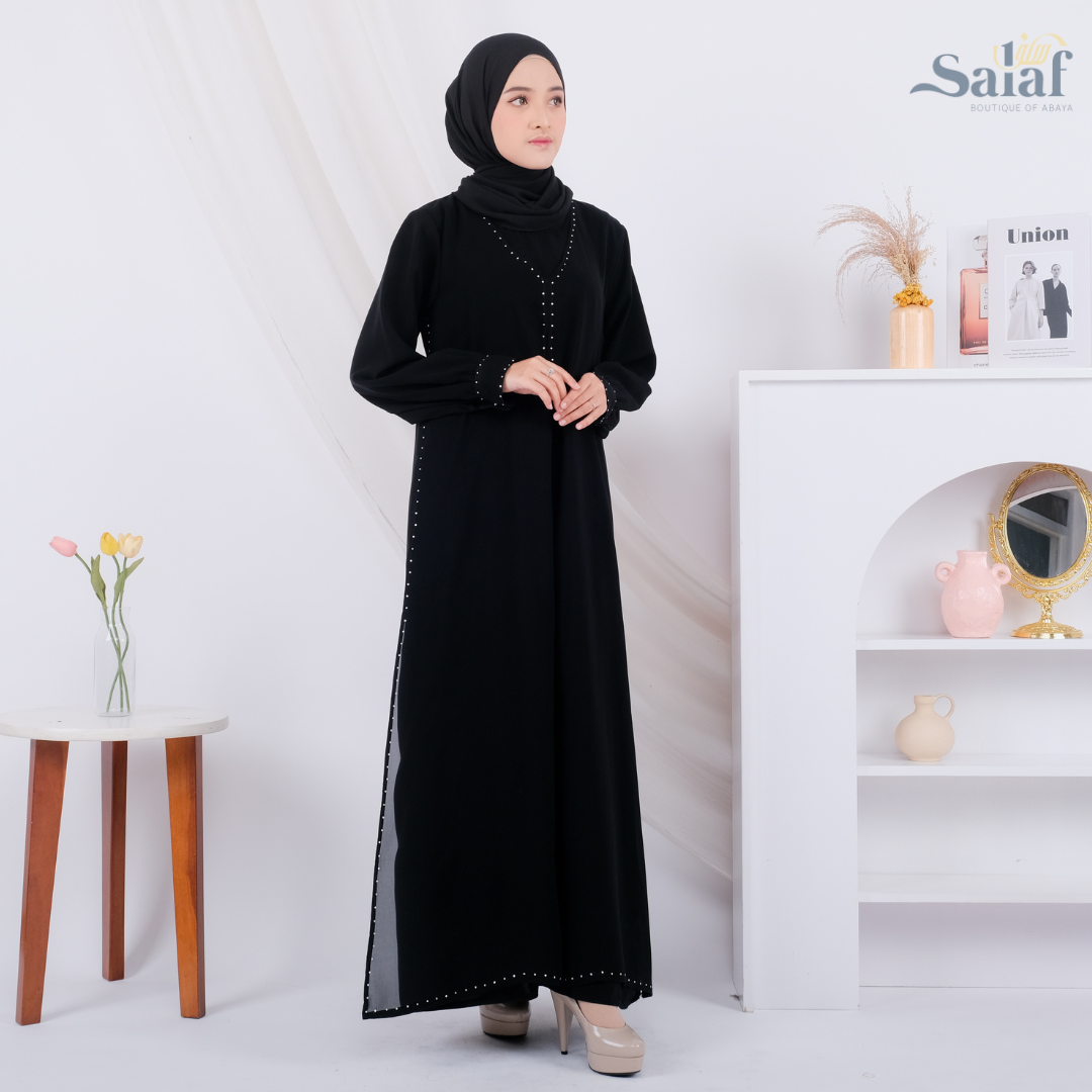 Jual Gamis Hitam Turki | Maxi Dress Muslimah Terbaru | Abaya Turkey ...