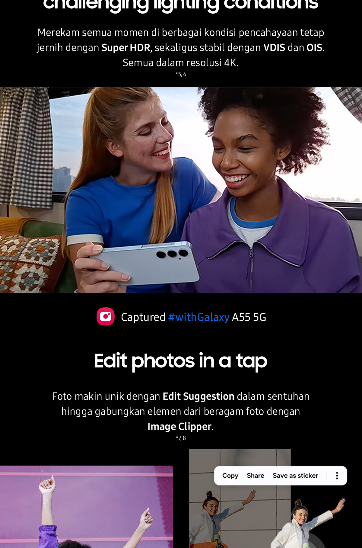 Jual Samsung Galaxy A55 5G 8/256GB - Awesome Ice Blue | Shopee Indonesia