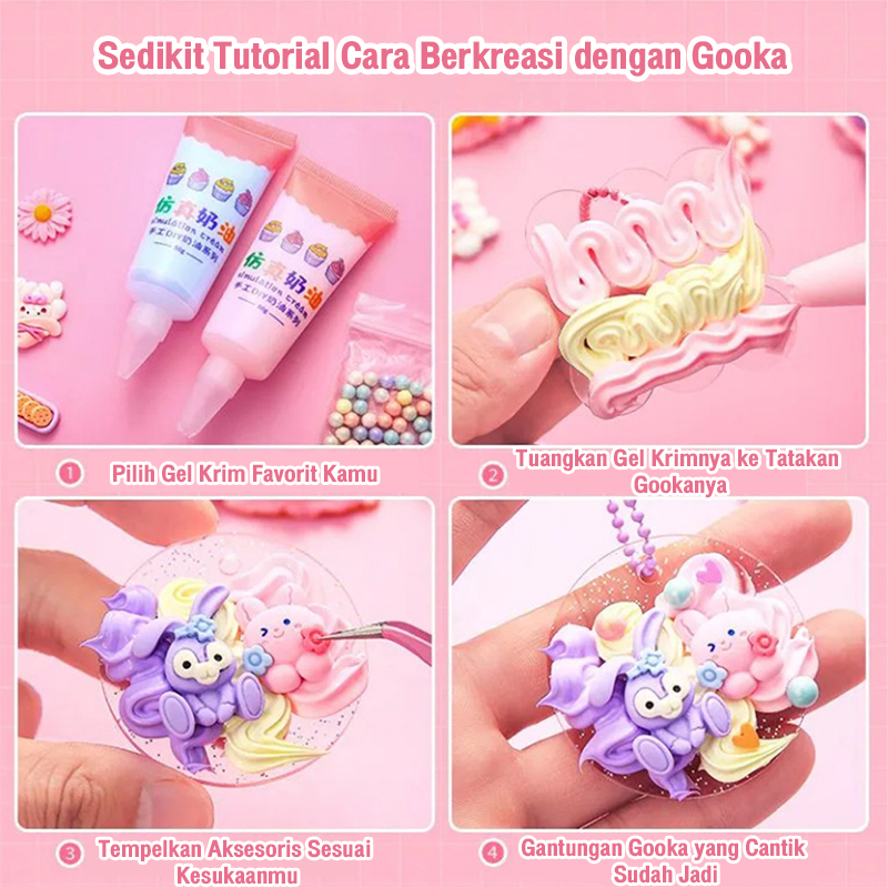 Jual Tatajoy Mewah DIY Guka Set DIY Gantungan Kunci DIY Keychain Guka ...
