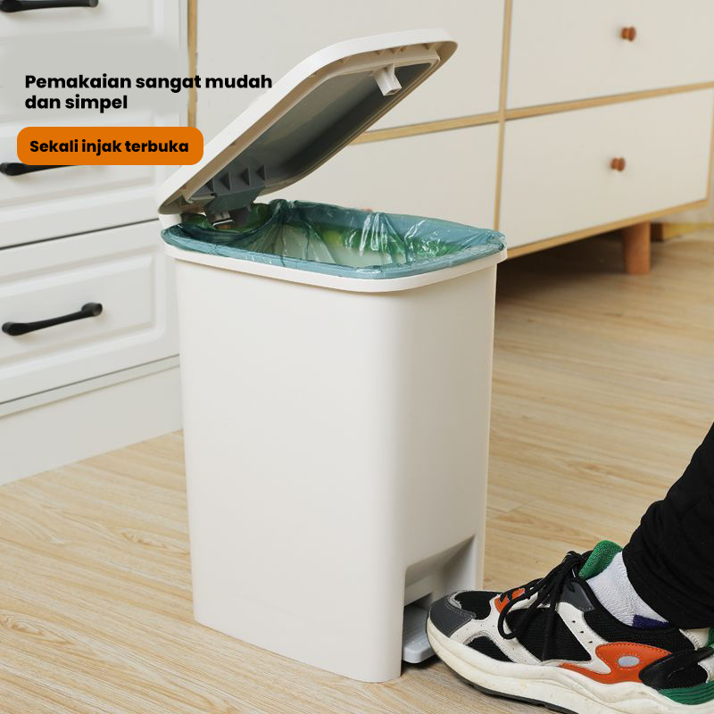 Jual Megam Tempat Sampah Mini Portable Tong Sampah Tekan dan Pijakan ...